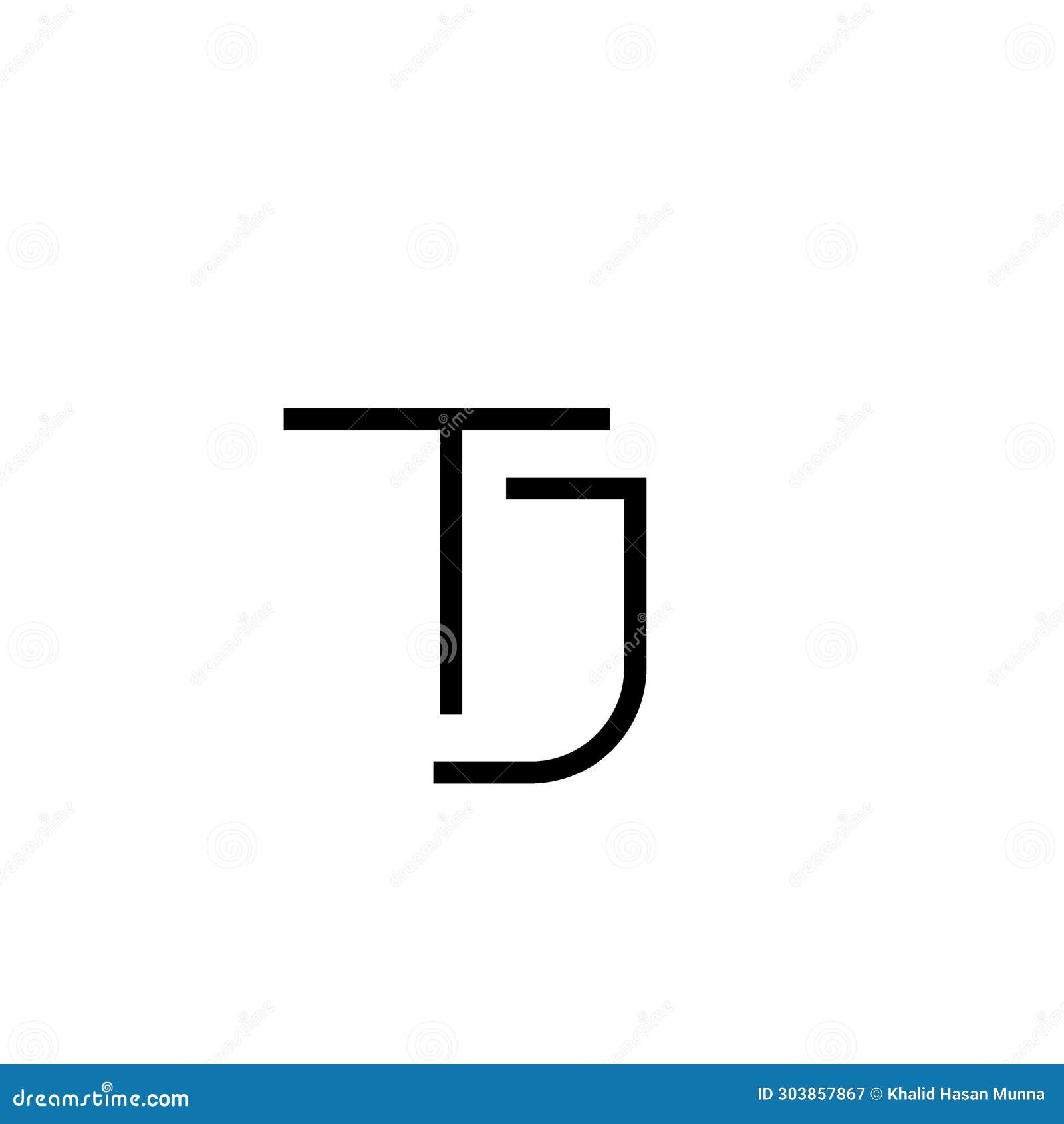 Minimal Letters TJ Logo Design Stock Vector - Illustration of abstract ...