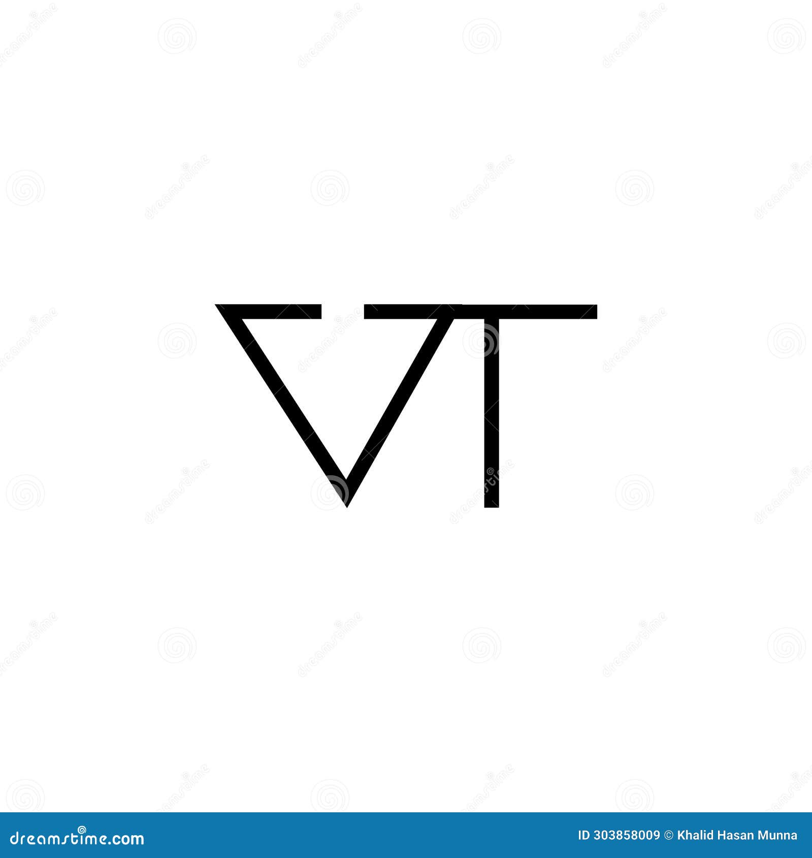 Minimal Letters VT Logo Design Stock Vector - Illustration of logotype ...