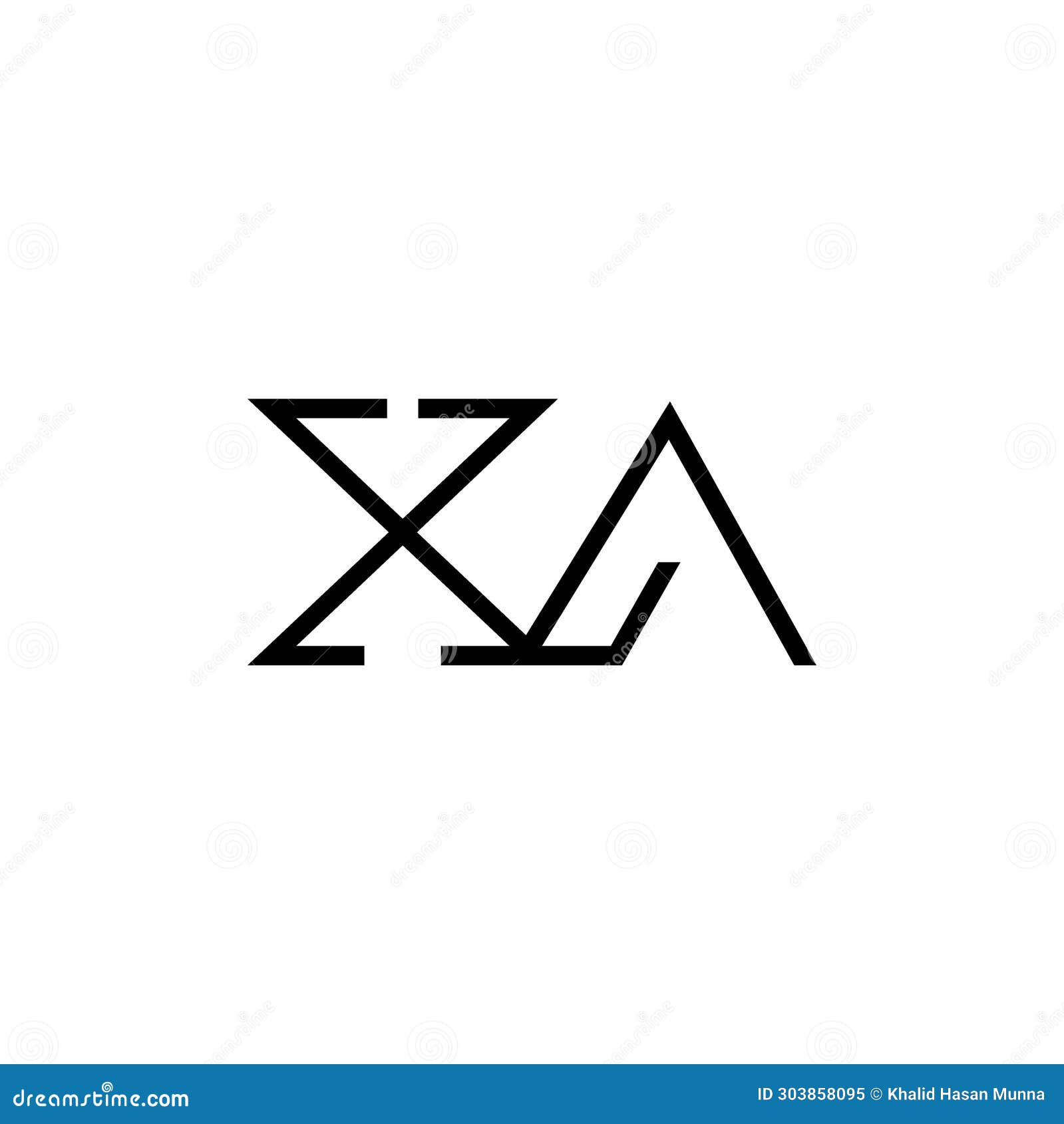 Minimal Letters XA Logo Design Stock Vector - Illustration of logo ...