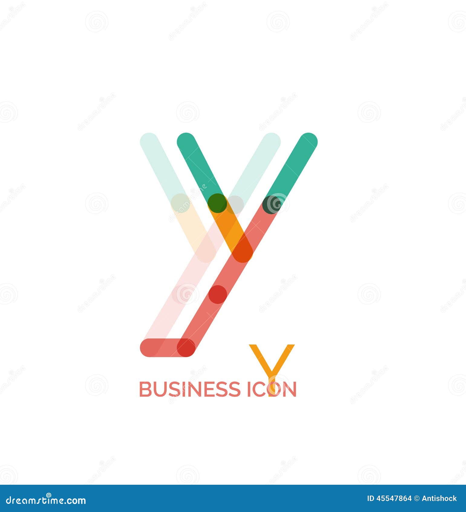 Minimal Line Font Design, Letter Y Stock Vector - Illustration of ...