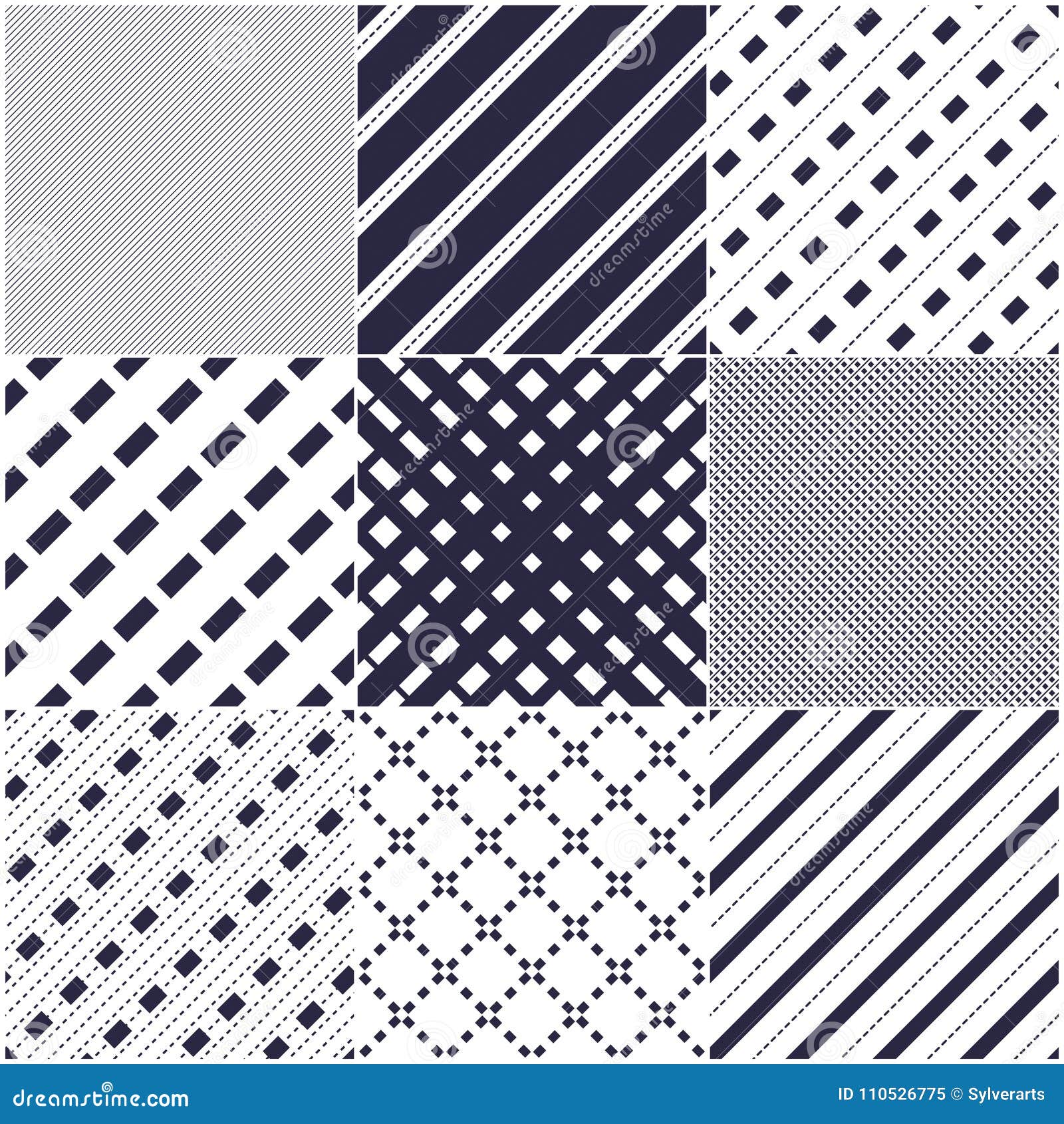Minimal Lines Seamless Patterns Set Abstract Backgrounds Stock Illustration Illustration Of