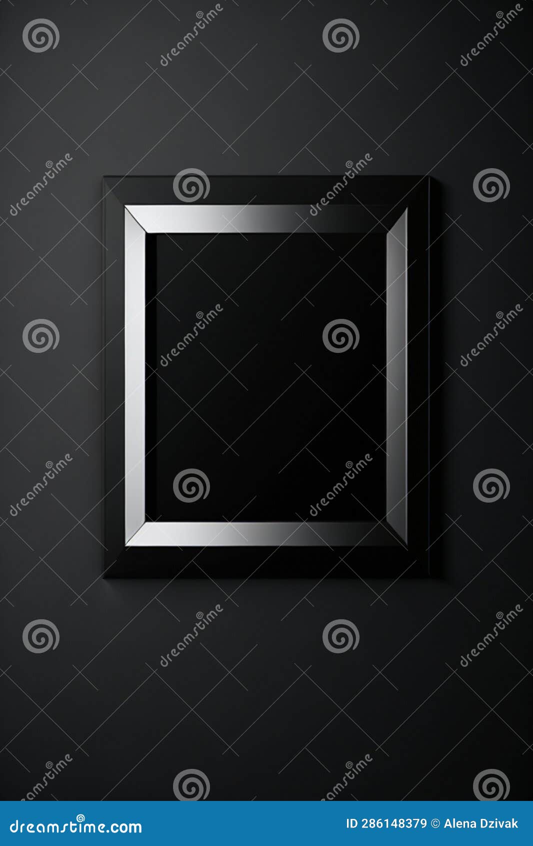 Frames on the Wall. Created with AI Technology. Stock Illustration ...