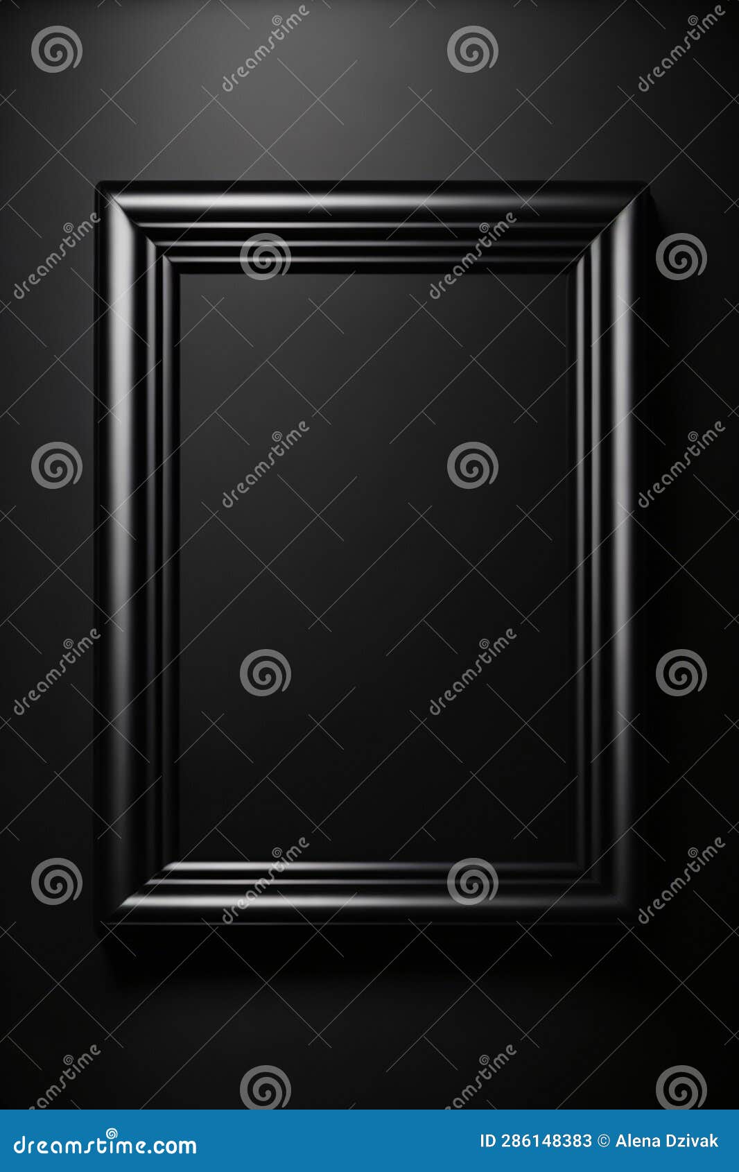Frames on the Wall. Created with AI Technology. Stock Illustration ...