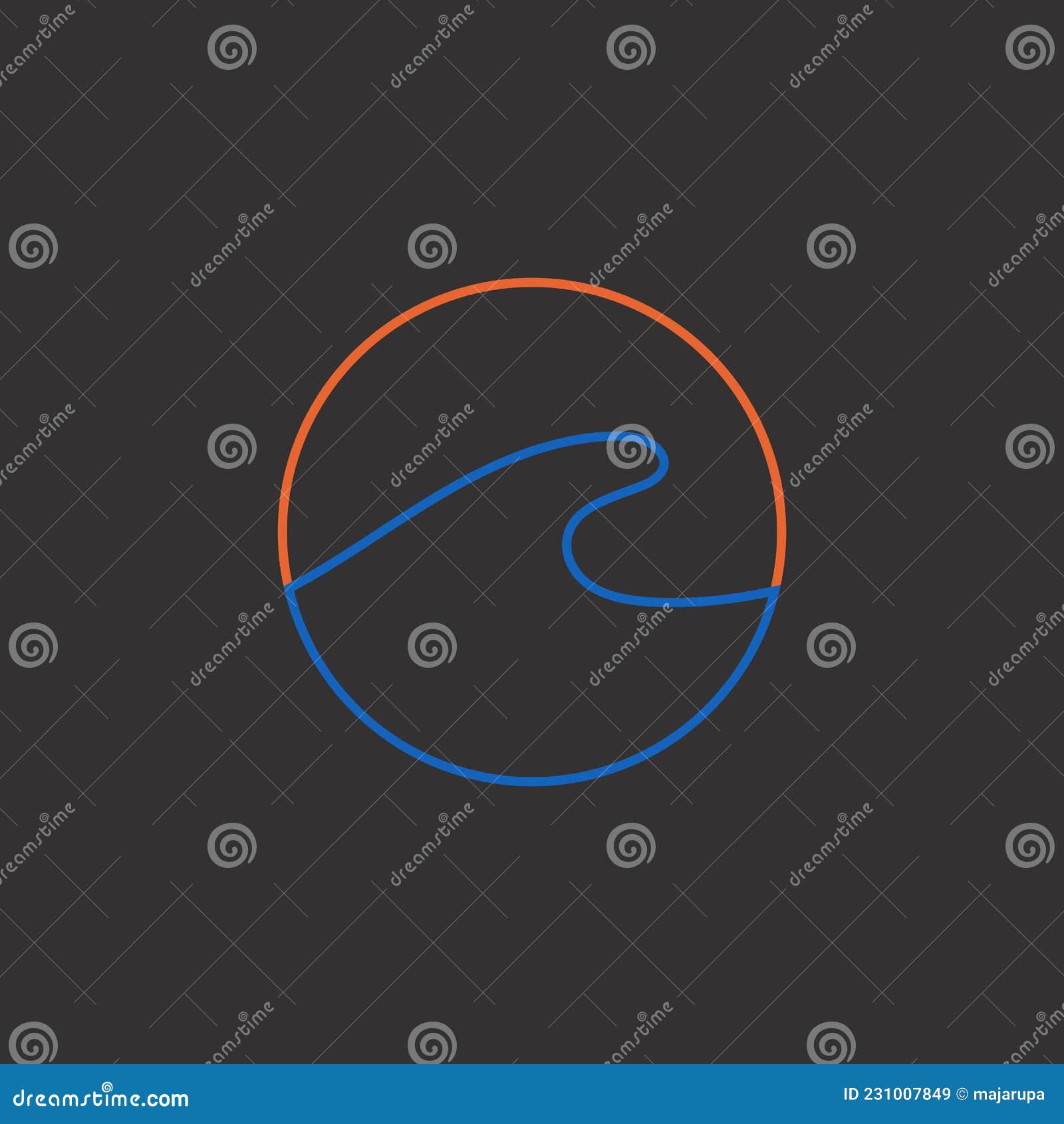 Minimal Logo Design. Minimal Tattoo Design. Wave And Sunset Icon Design ...