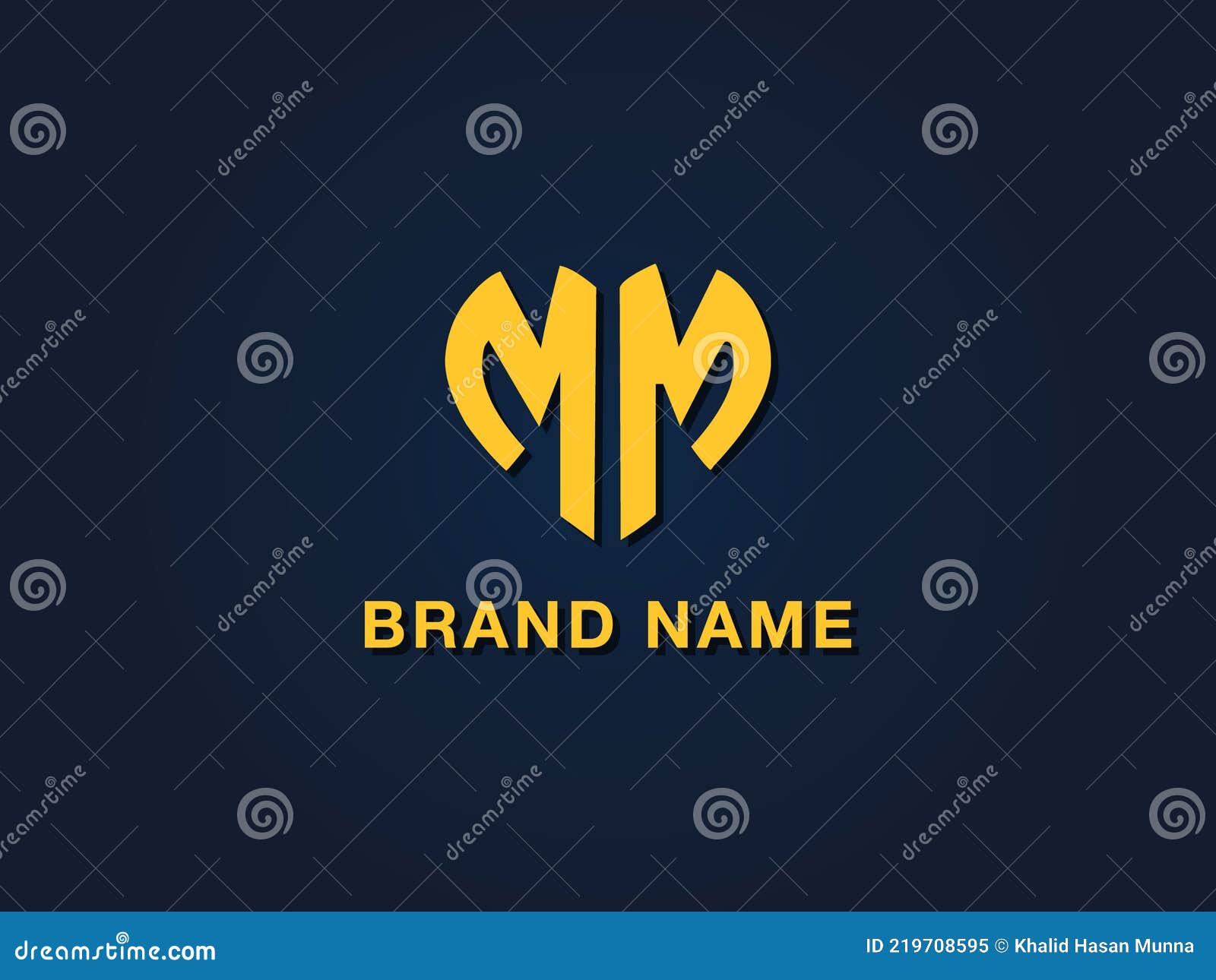 Minimal Love Initial Letter MM Logo Stock Vector - Illustration of ...