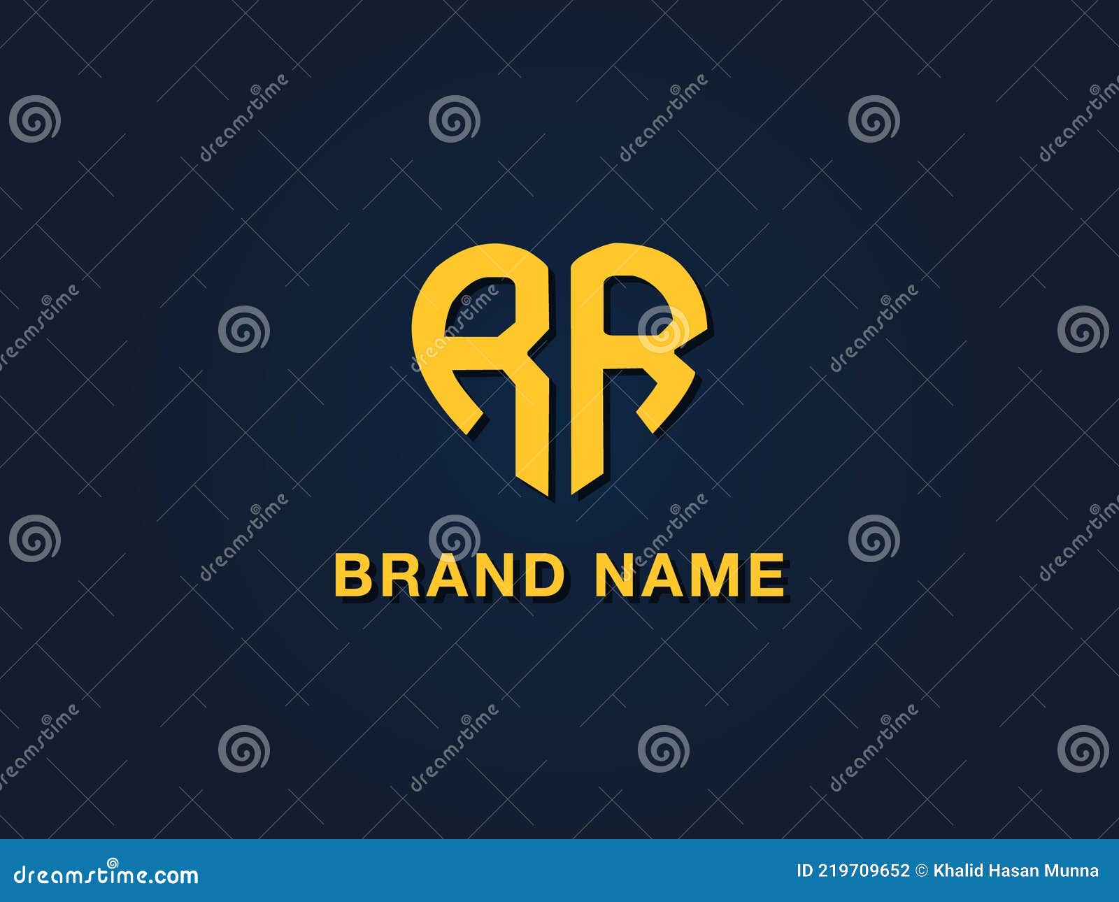 Minimal Love Initial Letter RR Logo Stock Vector - Illustration of ...