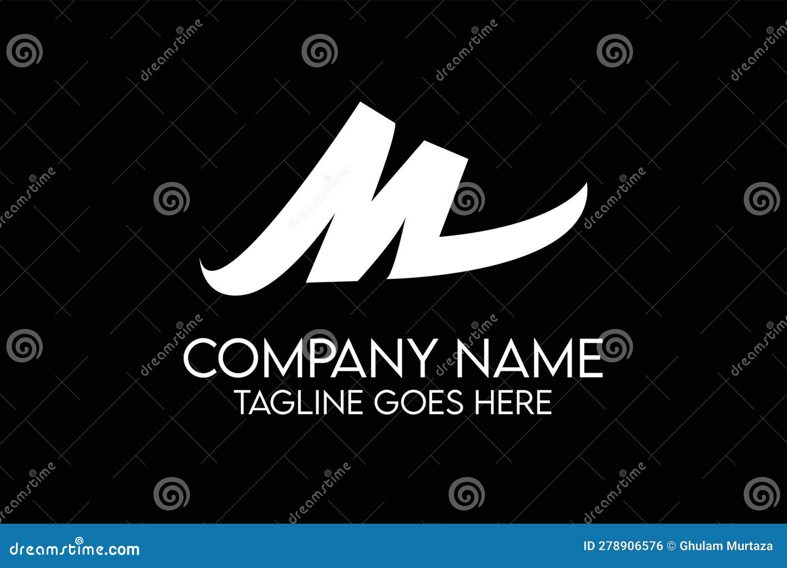 Letter M Logo Design, Minimal M Initial Vector Icon Stock Vector ...