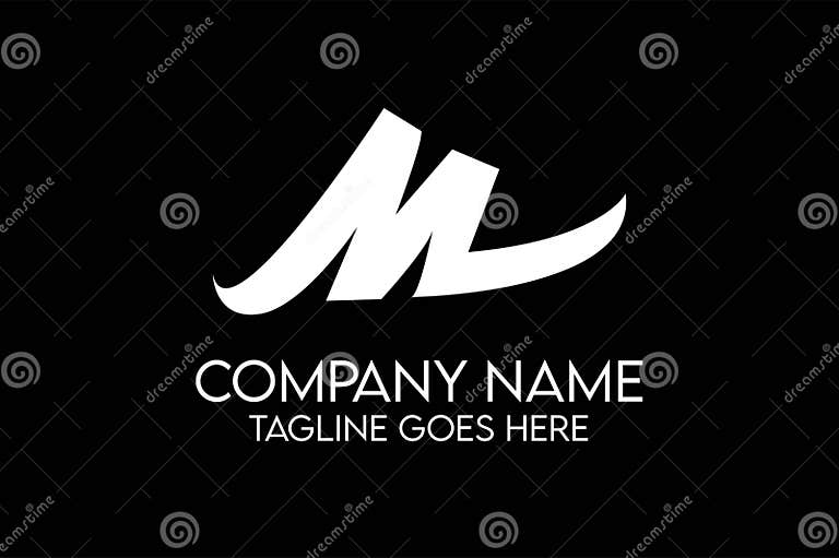Letter M Logo Design, Minimal M Initial Vector Icon Stock Vector ...