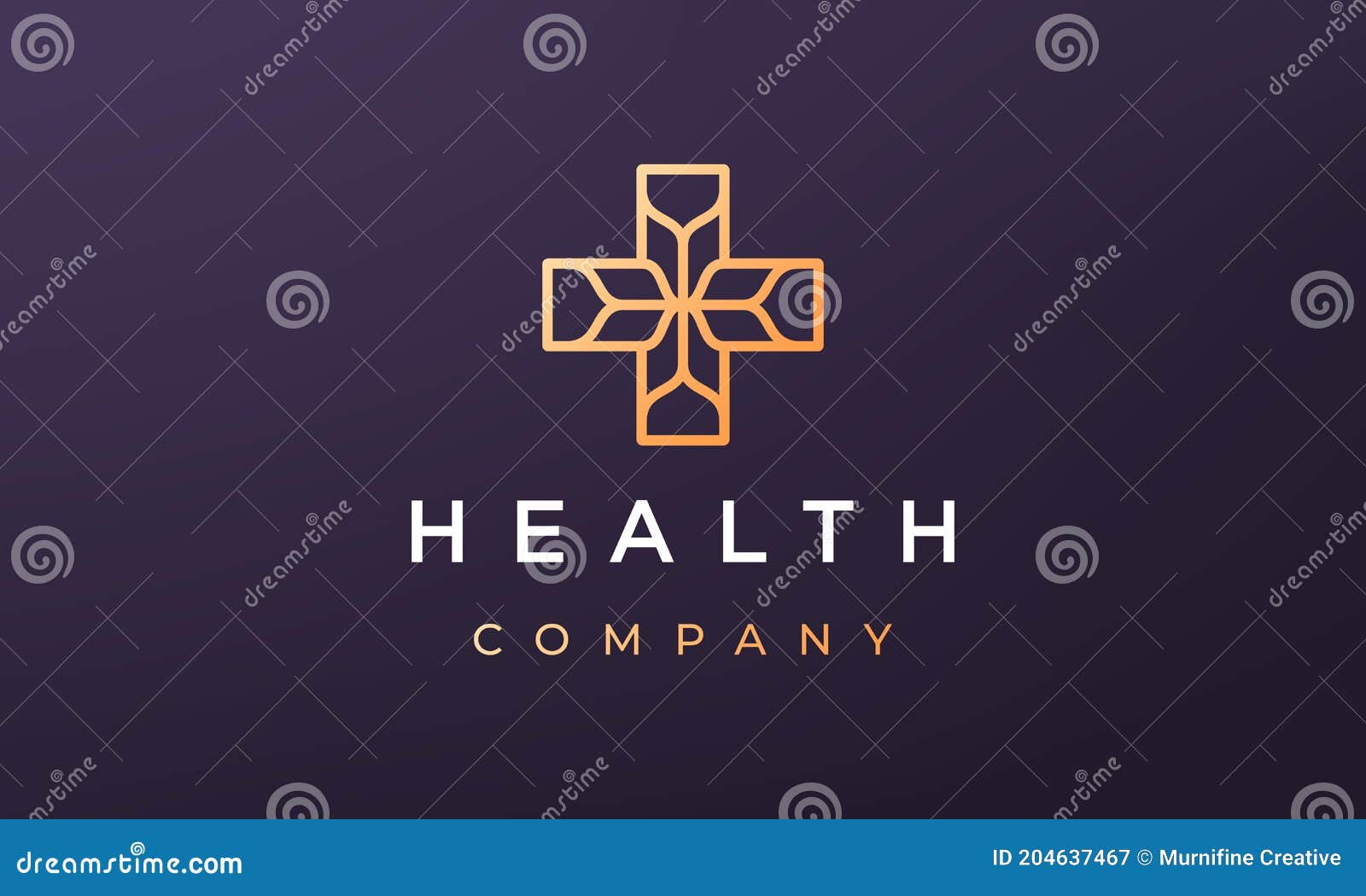Minimal Medical Logo Concept in a Modern Style Stock Vector ...