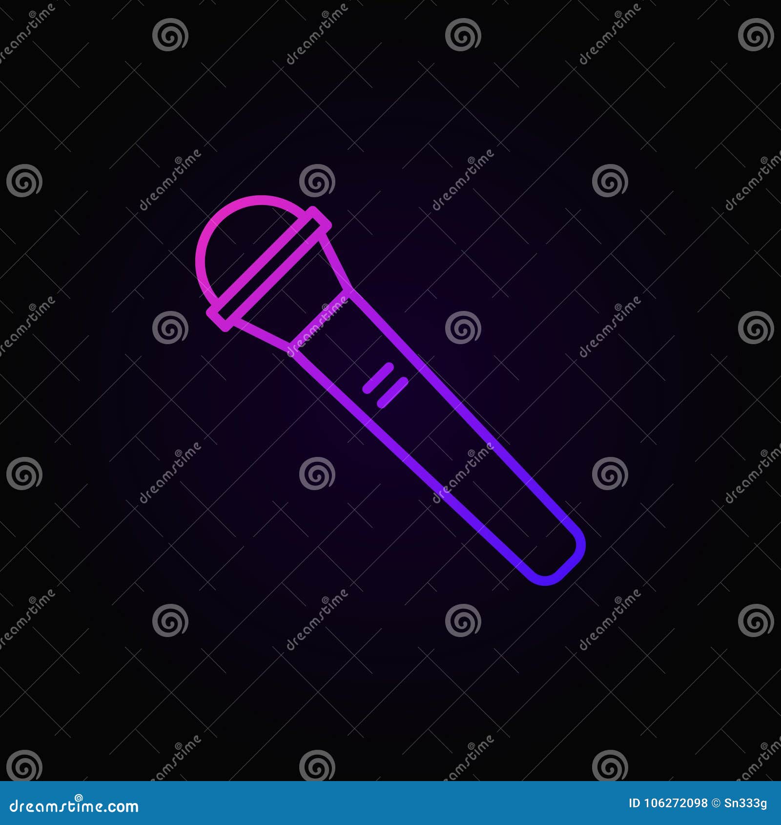 Minimal Microphone Vector Colorful Icon or Design Element Stock Vector ...