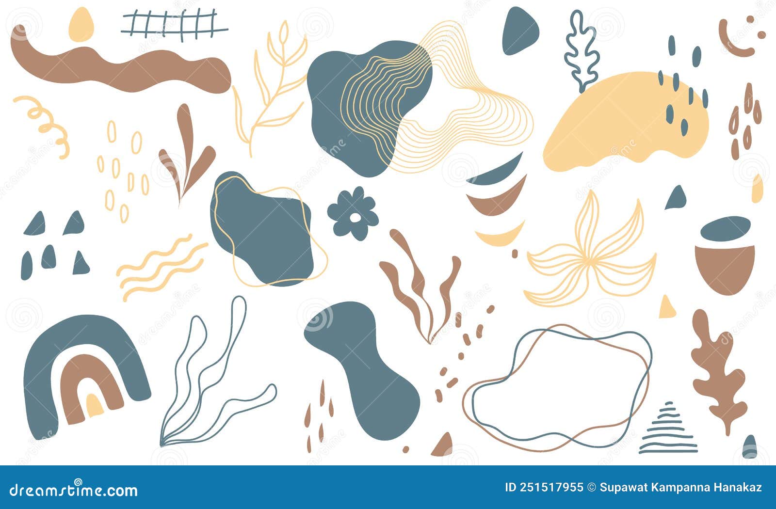 Minimal Minimalistic Abstract Art Shape Collection Banner Template ...