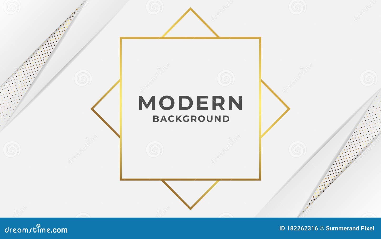 Minimal Modern Abstract White Background with Gold Stock Vector ...