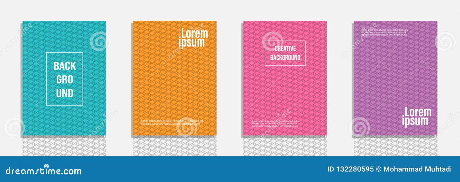 Minimal Cover Design. Set of Geometric Pattern Background Stock Vector ...