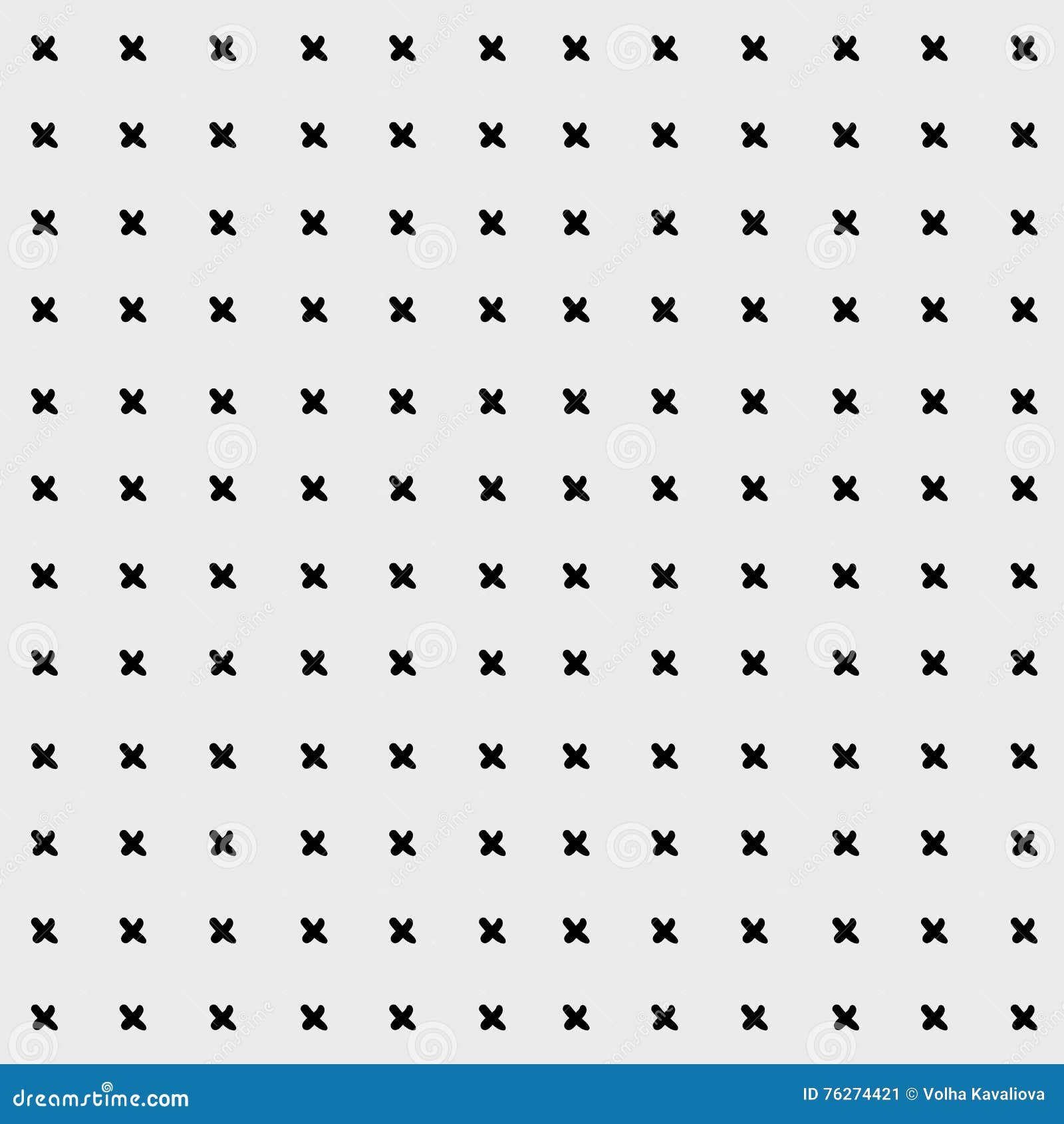Minimal Monochrome Hand Drawn Pattern Cross Stock Vector - Illustration ...