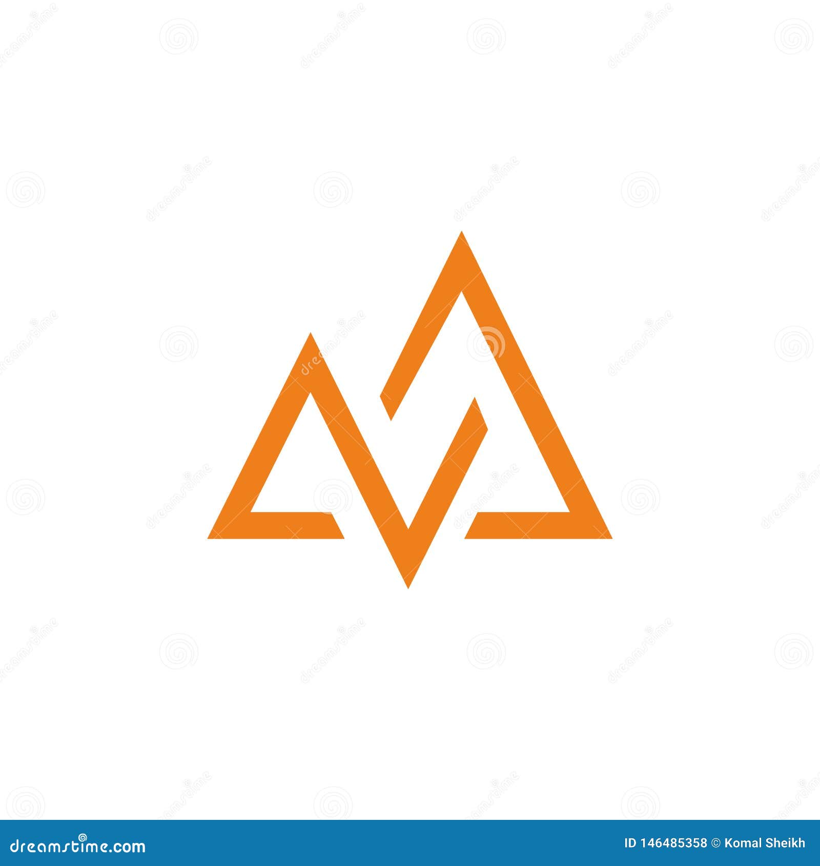Minimal Mountain Shape Icon Stock Vector - Illustration of mountain ...