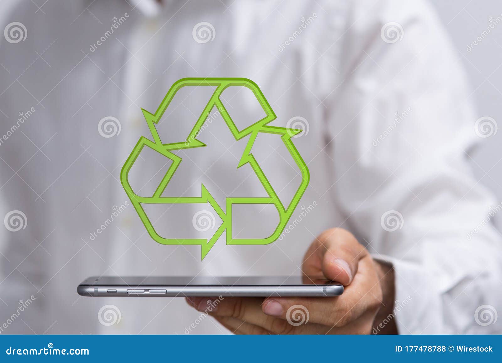 A Minimal Nature Concept.Think Green.Ecology Concept. Environmentally ...