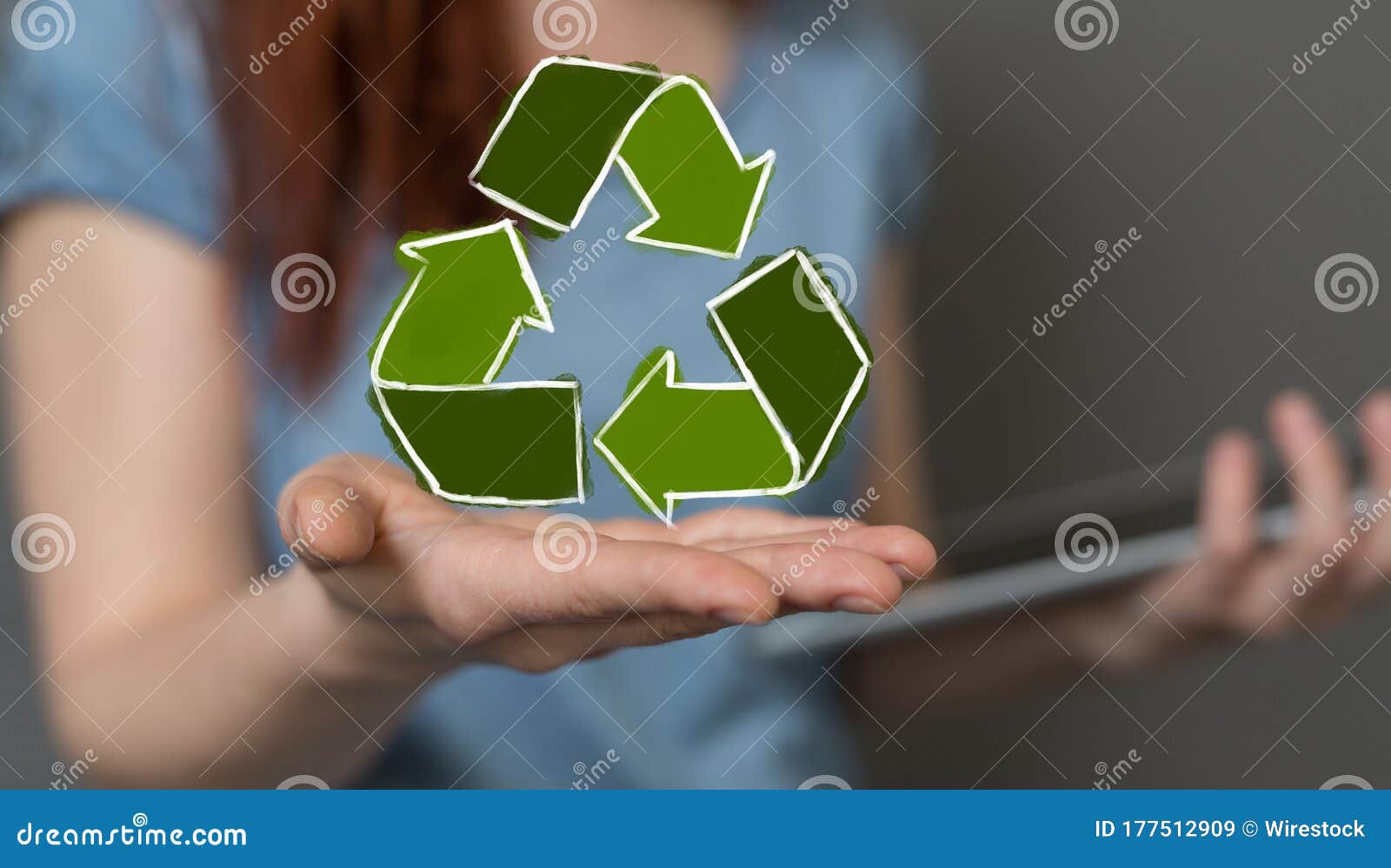 A Minimal Nature Concept.Think Green.Ecology Concept. Environmentally ...