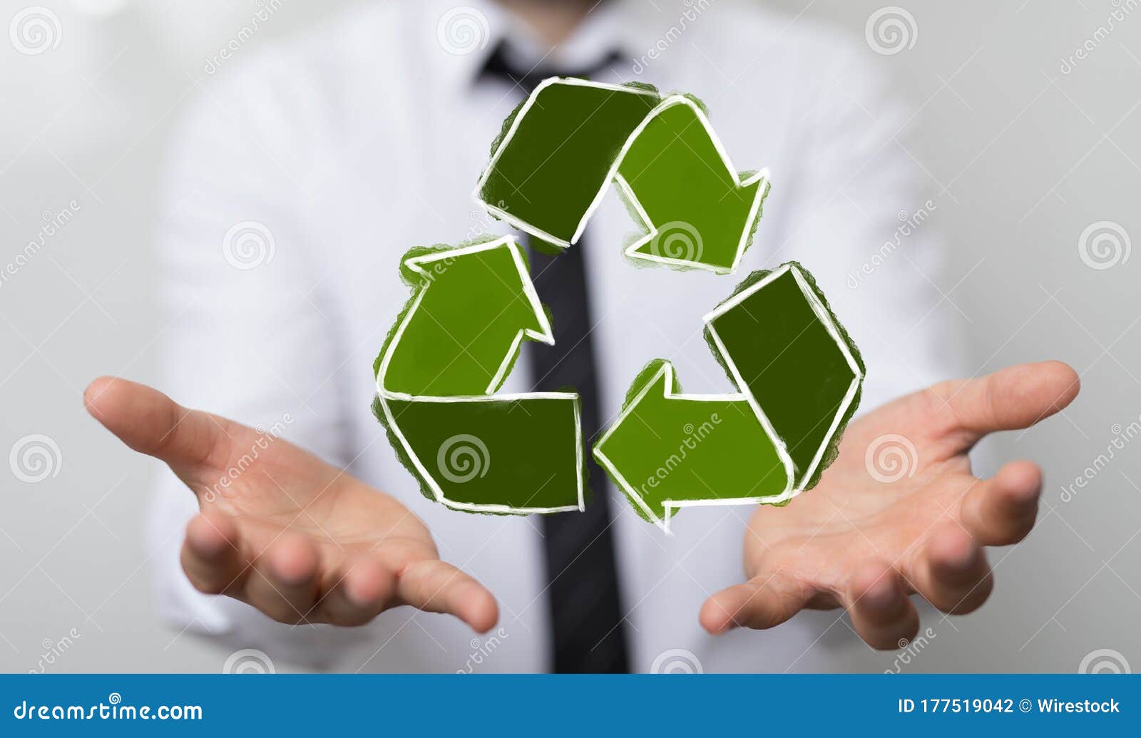 A Minimal Nature Concept.Think Green.Ecology Concept. Environmentally ...