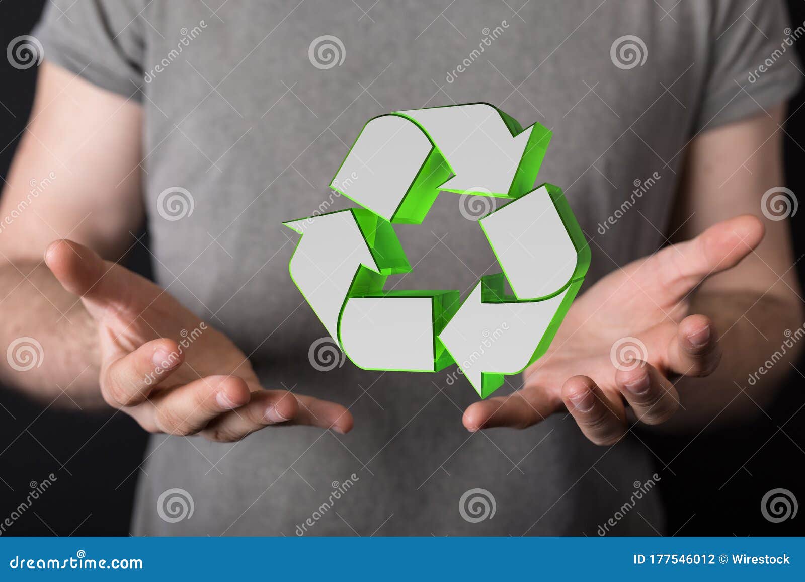 A Minimal Nature Concept.Think Green.Ecology Concept. Environmentally ...