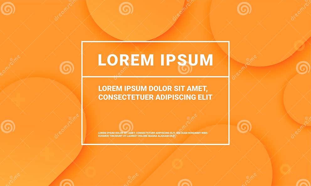Minimal Orange Background for Presentation Backdrop Template. Vector ...