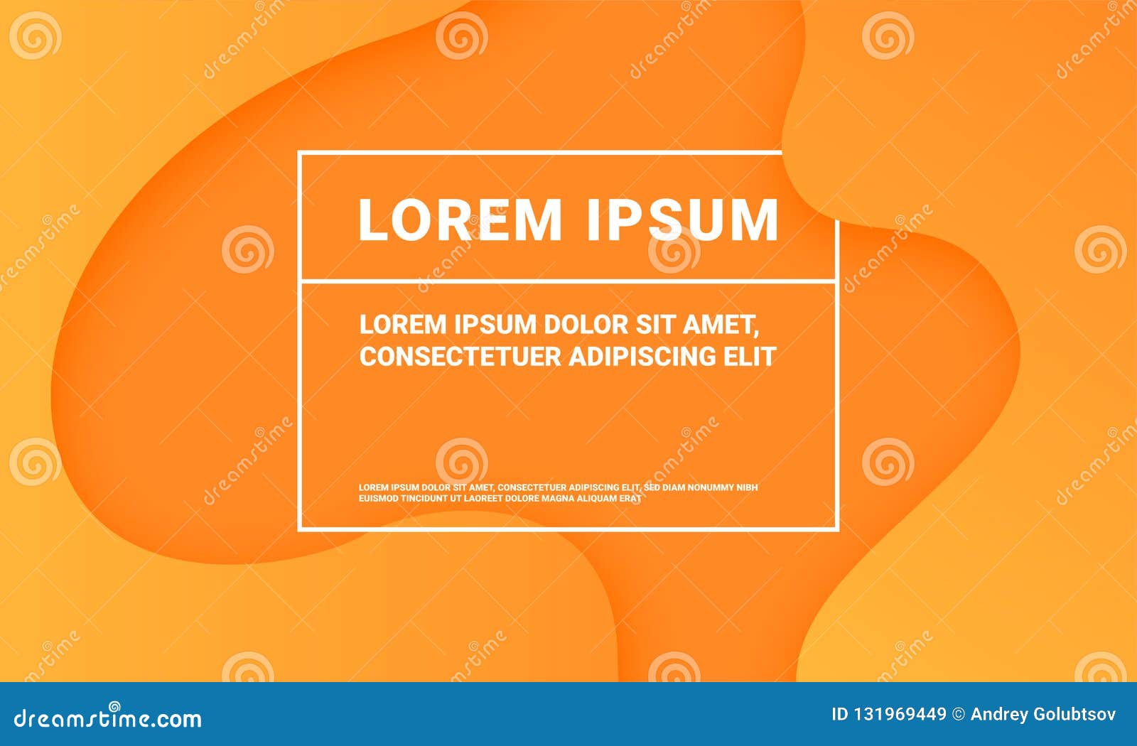 Minimal Orange Background. Vector Abstract Color Fluid Pattern Texture ...