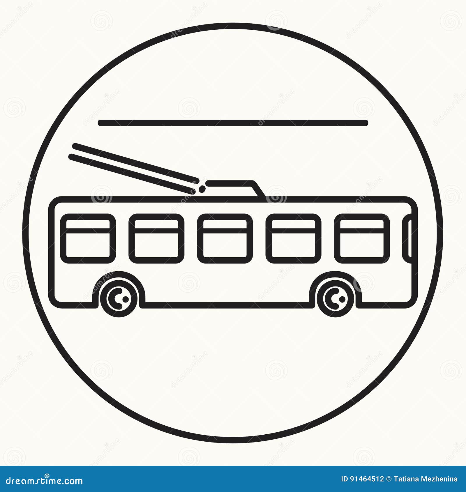 Trolleybus Icon Vector Editable Line. Electric Bus Symbol ... Trolleybus Icon Vector Editable Line. Electric Bus Symbol ...