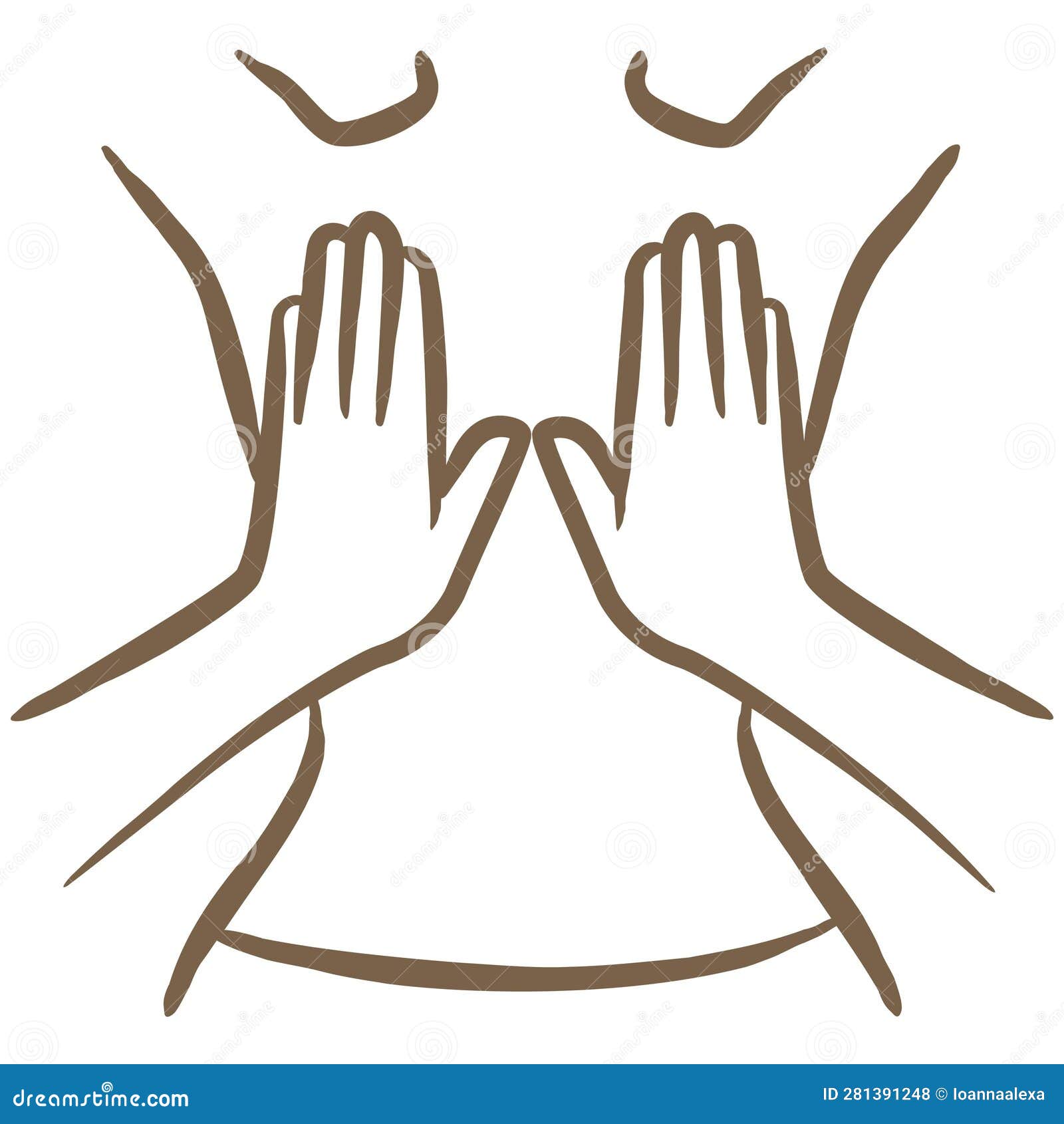 Minimal Outline Vector Icon Of The Back Massage At The Waist Simple Sketch Stock Vector