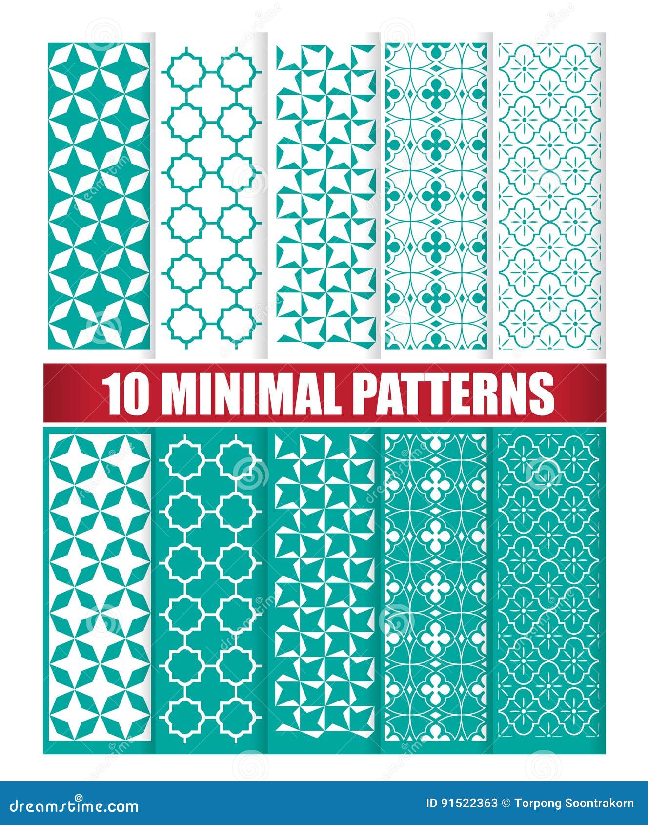 10 minimal patterns stock vector. Illustration of detail - 91522363