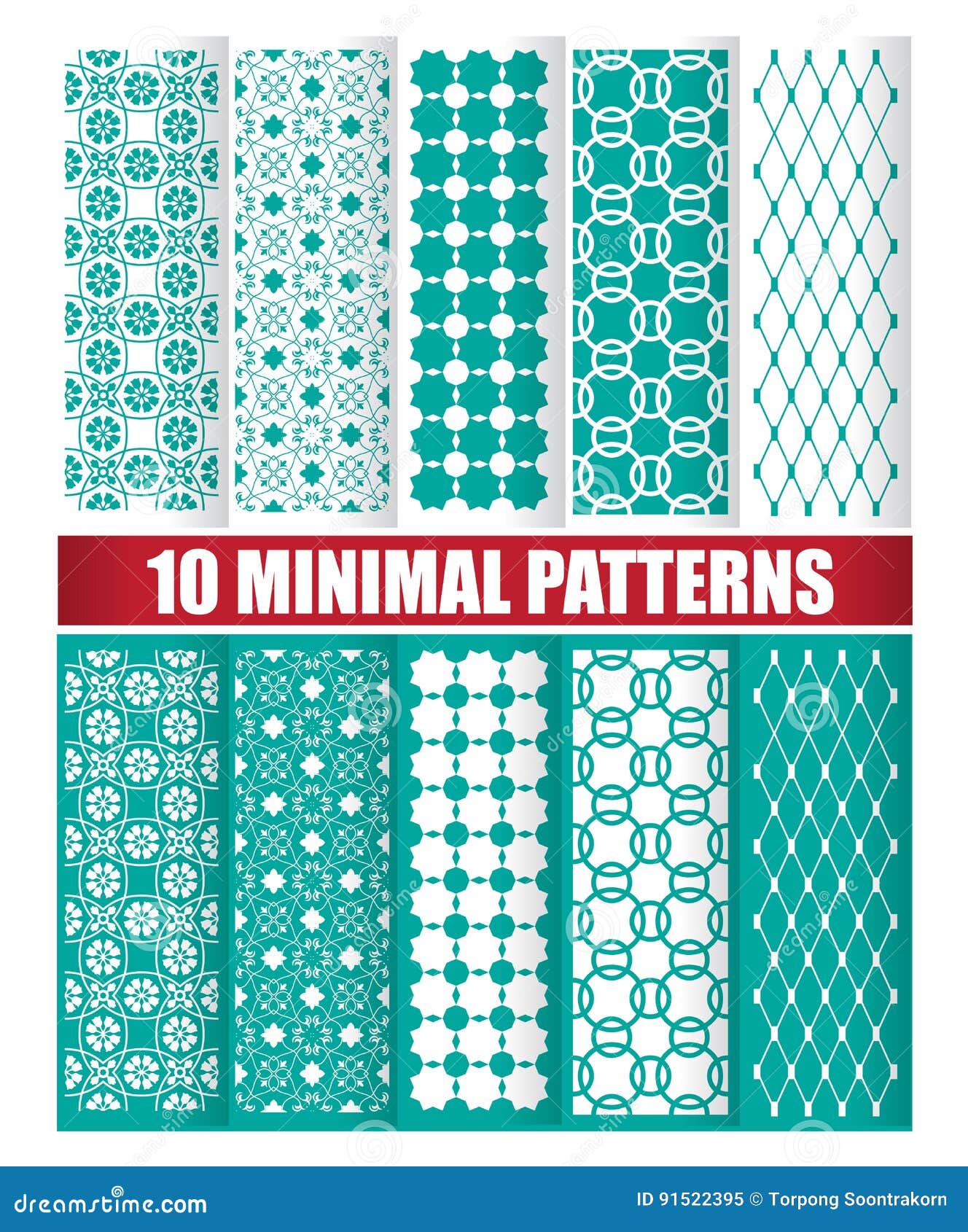 10 minimal patterns stock vector. Illustration of beautiful - 91522395