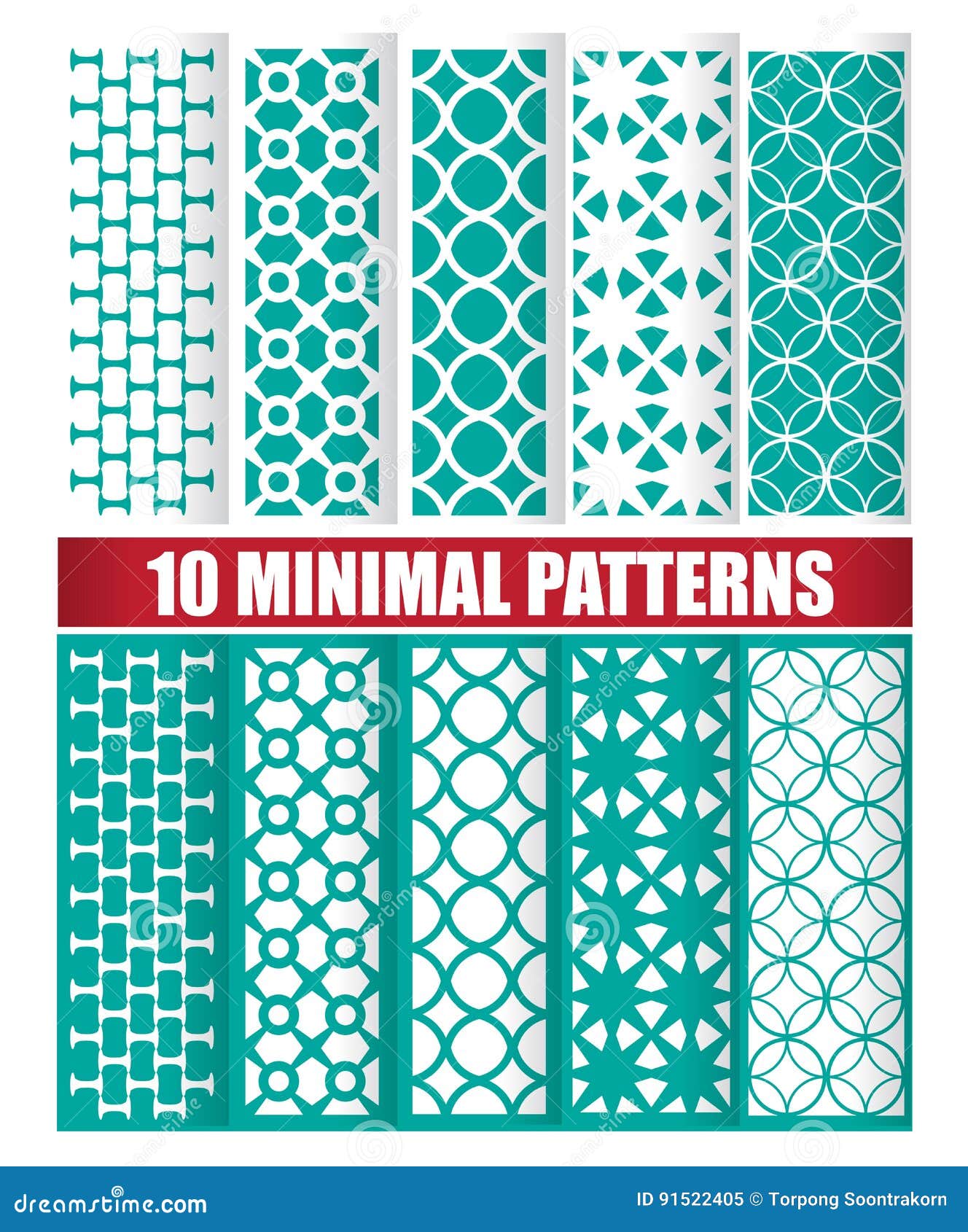 10 minimal patterns stock vector. Illustration of abstract - 91522405