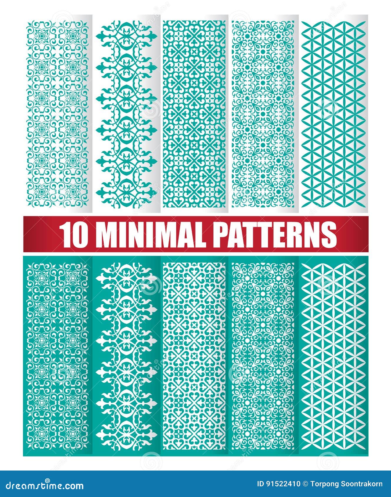 10 minimal patterns stock vector. Illustration of artistic - 91522410