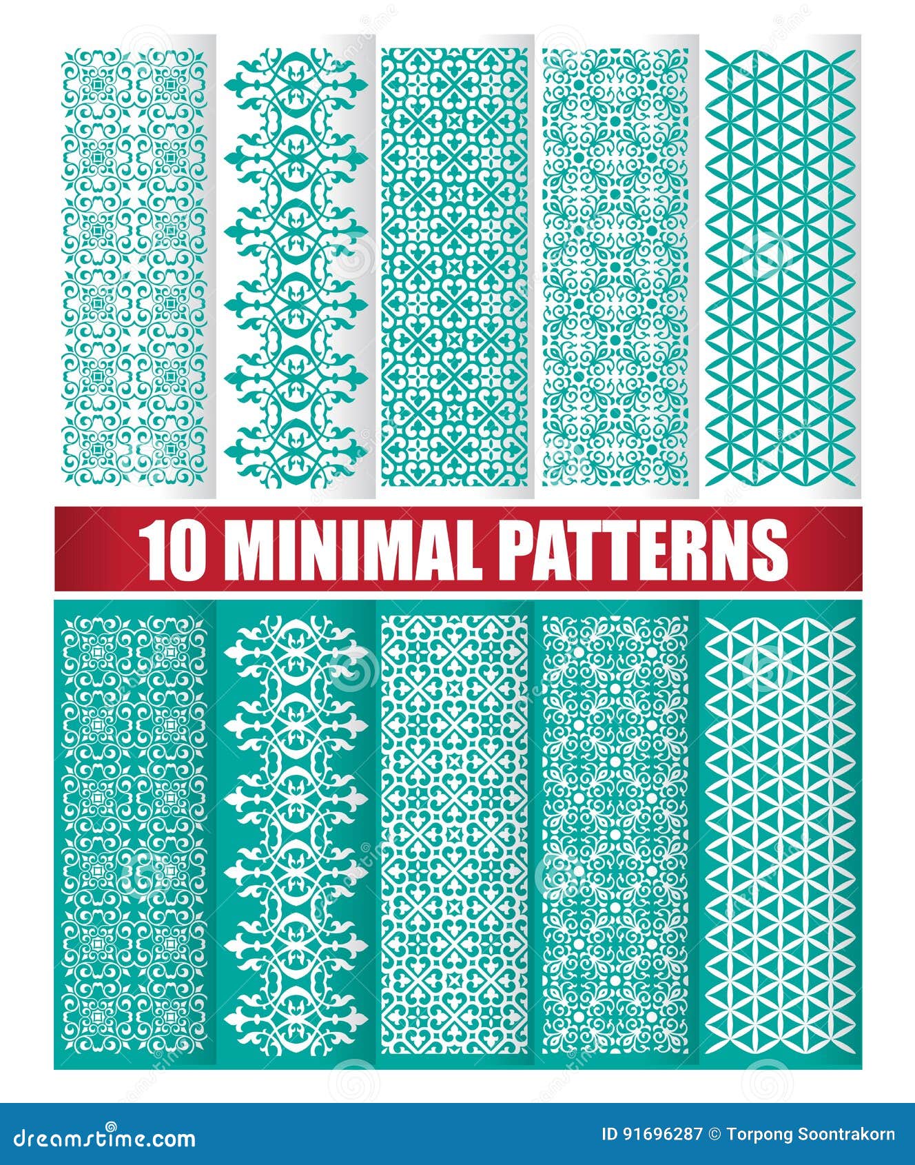 10 minimal patterns stock vector. Illustration of abstract - 91696287