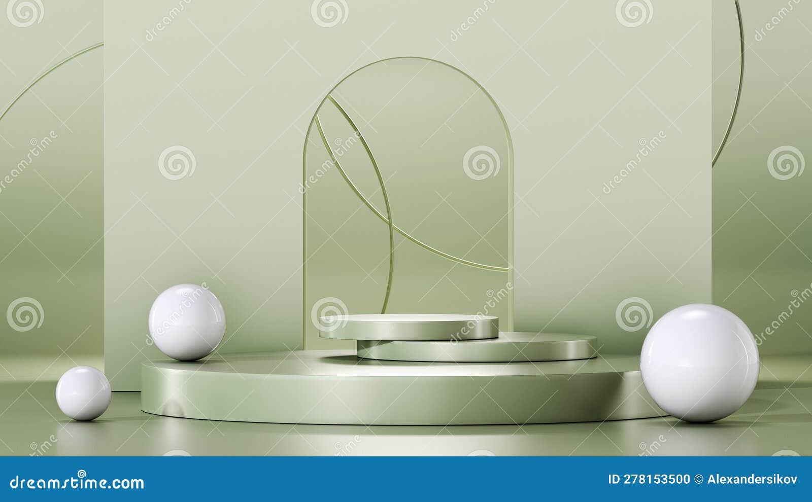 Pedestal Podium Stand Background, 3D Display Platform. Stage Stair Or ...