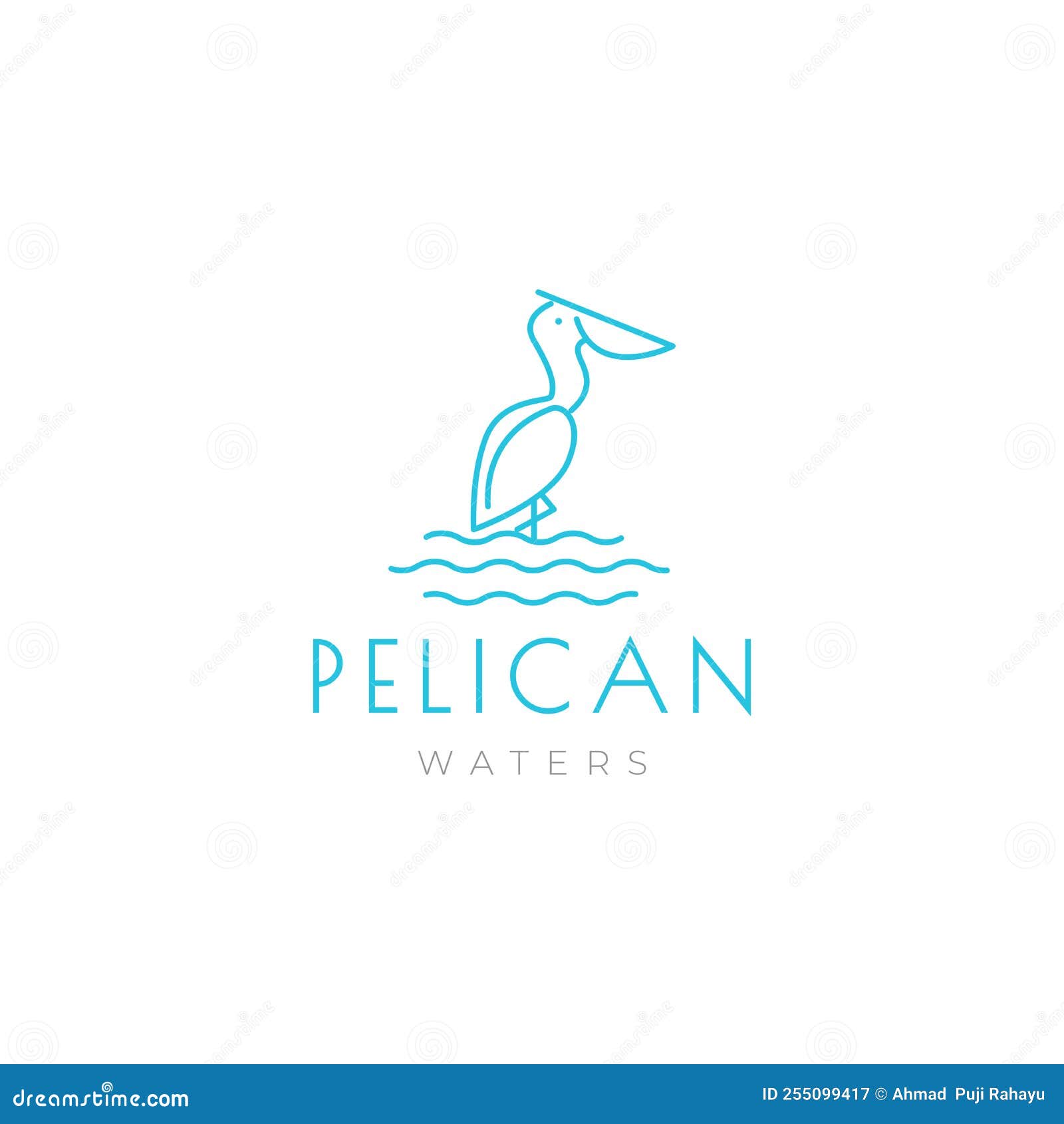 Minimal Pelican Logo Design Vector Stock Vector - Illustration of ...