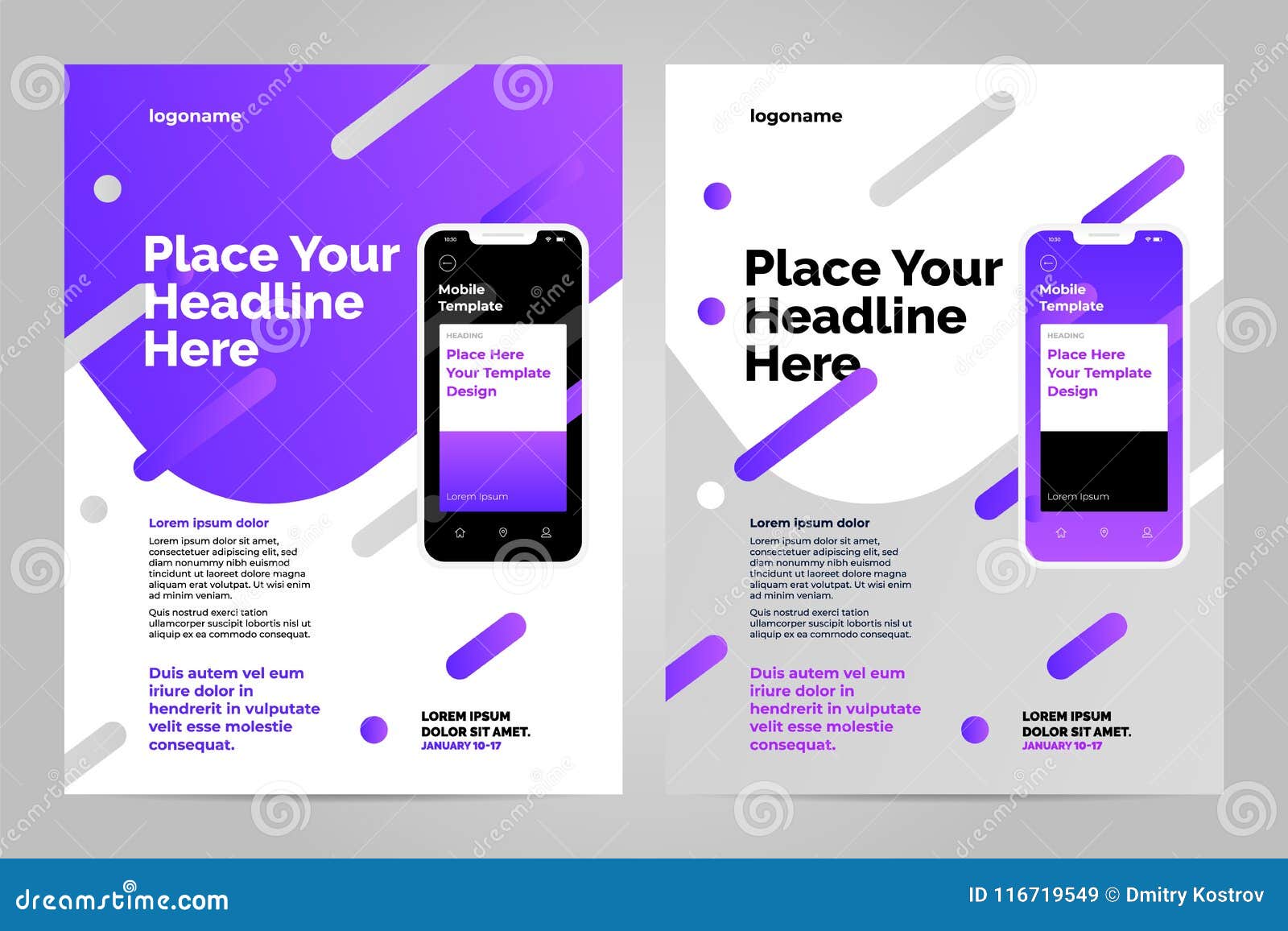 Minimal Poster Template Design Stock Vector - Illustration of ...