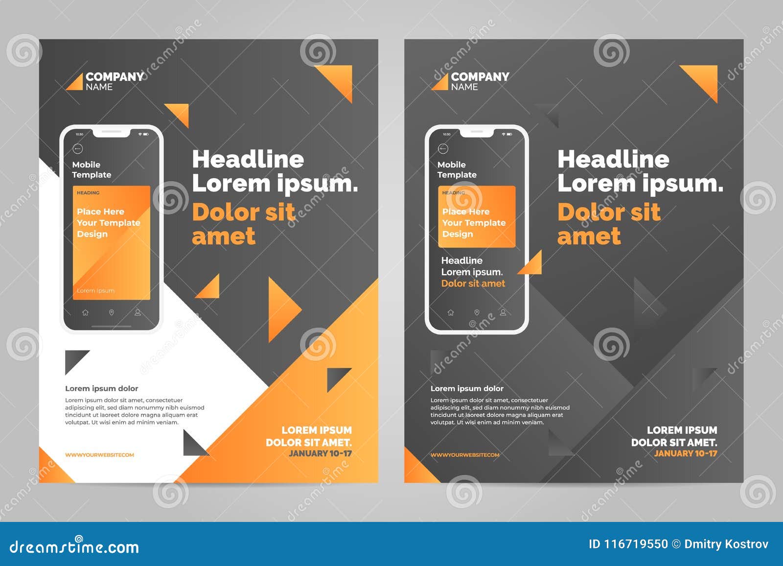 Minimal Poster Template Design Stock Vector - Illustration of branding ...