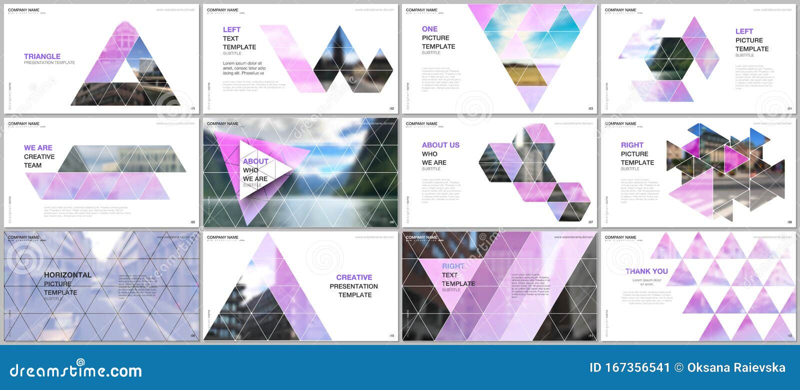 Minimal Presentations Design, Portfolio Vector Templates with ...