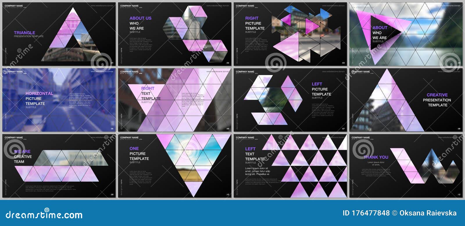 Minimal Presentations Design, Portfolio Vector Templates with ...