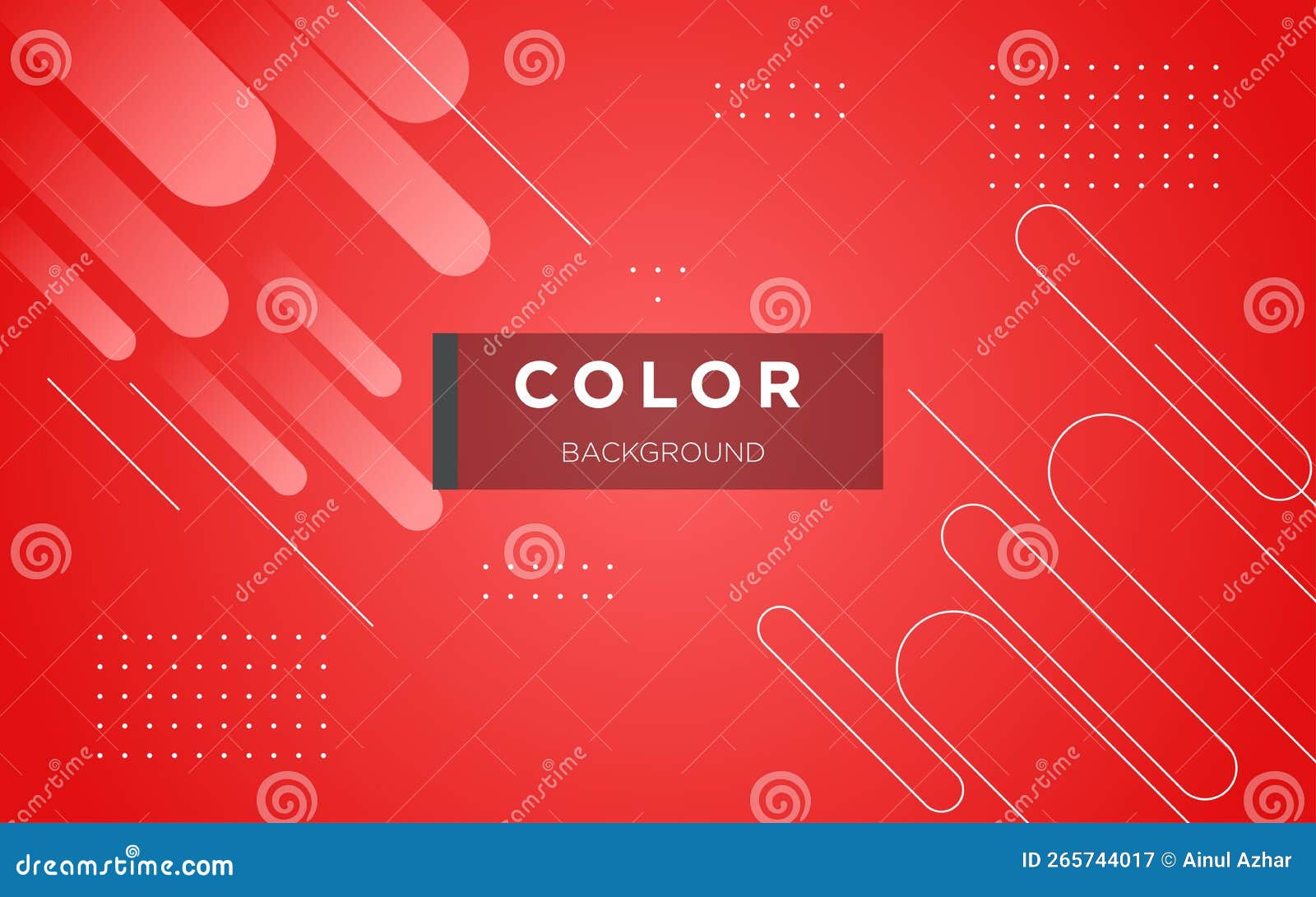 Minimal Red Gradient Abstract Geometric Fluid Dynamic Shape Composition ...