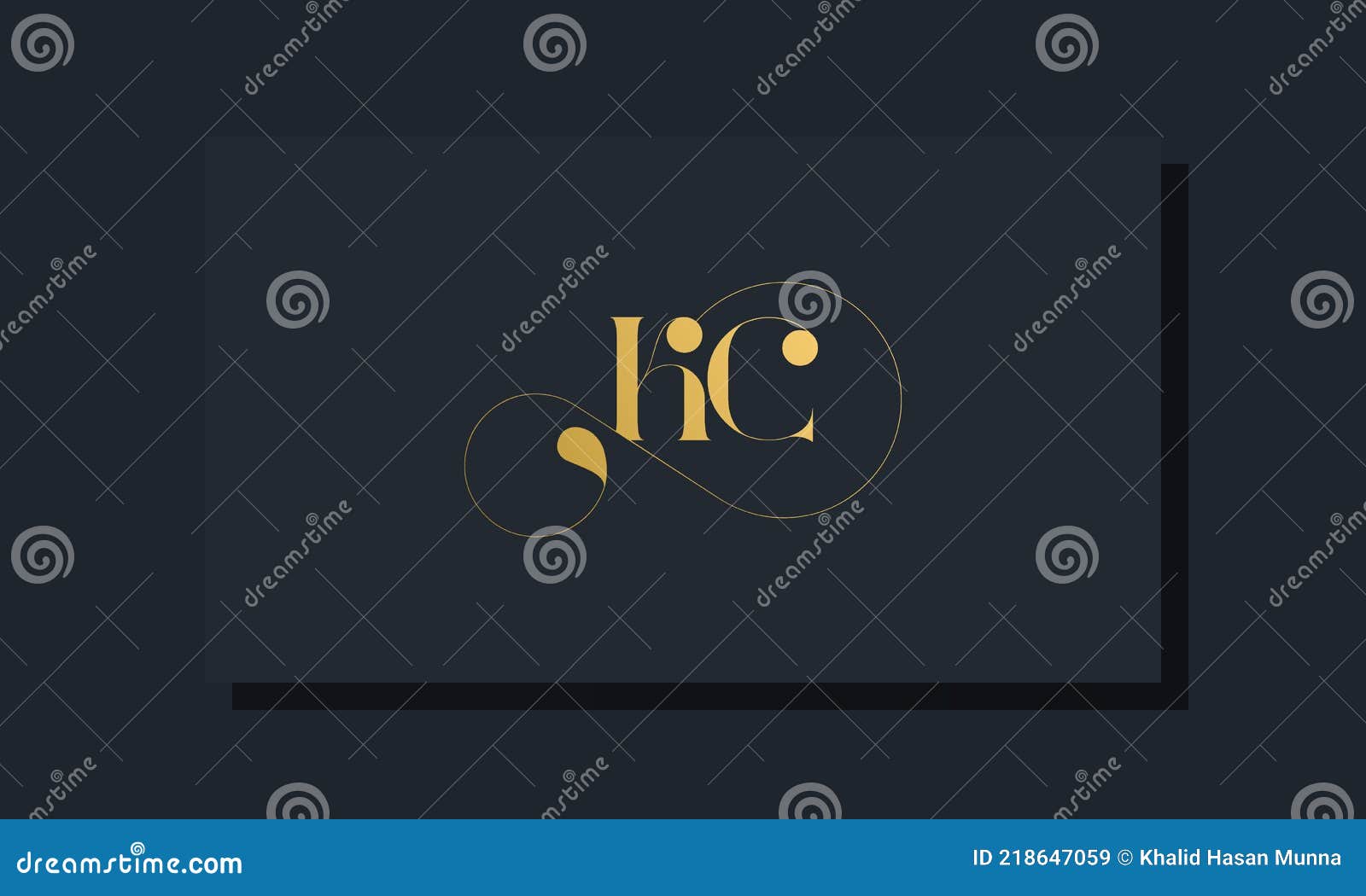 Minimal Royal Initial Letters KC Logo Stock Vector - Illustration of ...