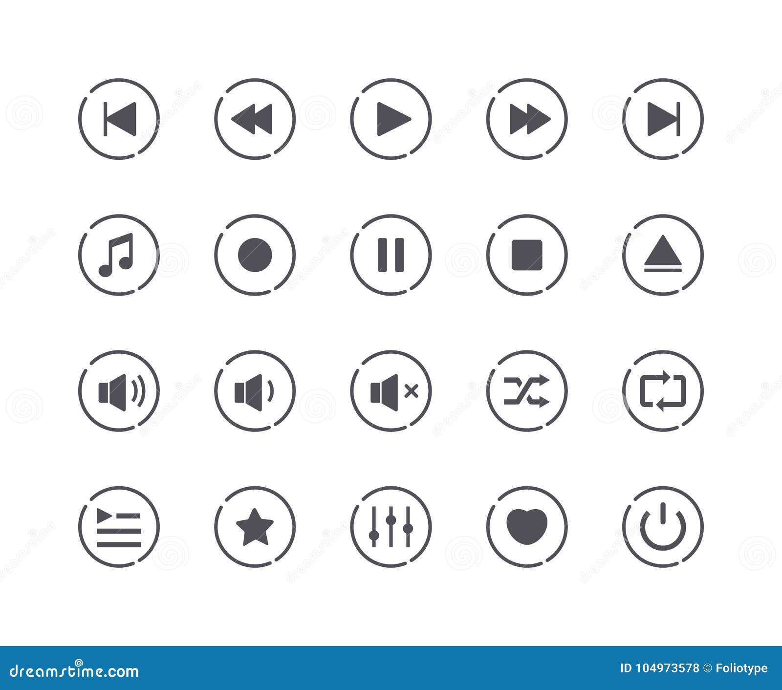 Play Button Icon Vector From Sosmed Concept. Thin Line Illustration Of ...