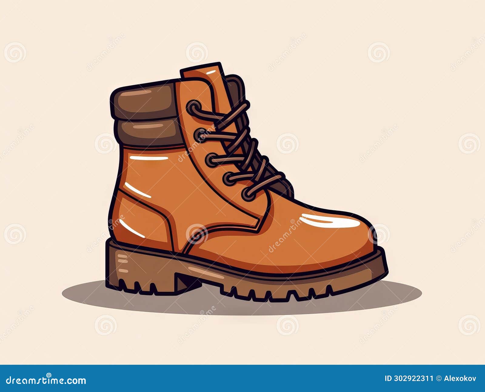 Minimal Simple Hand-Drawn Boots Illustration AI Generated Stock ...