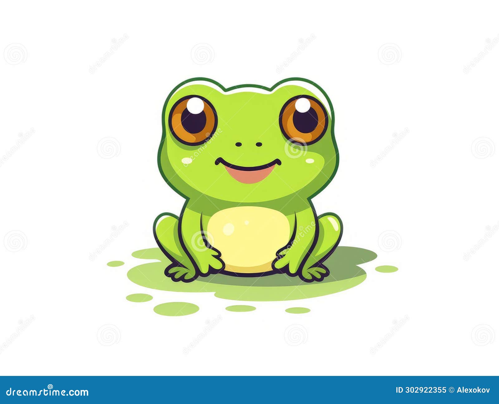 Minimal Simple Hand-Drawn Froglet Illustration AI Generated Stock ...