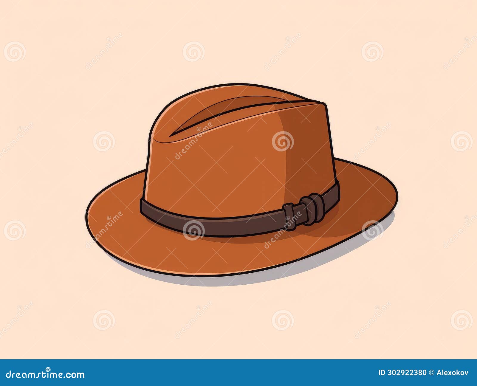 Minimal Simple Hand-Drawn Hat Illustration AI Generated Stock ...