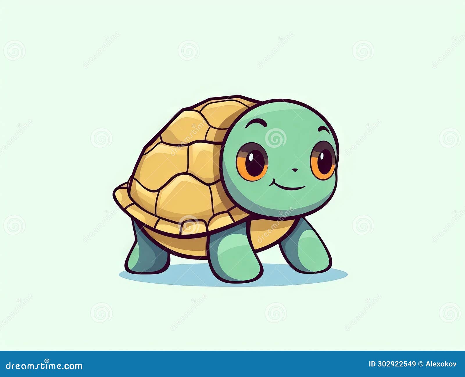 Minimal Simple Hand-Drawn Turtle Illustration AI Generated Stock ...