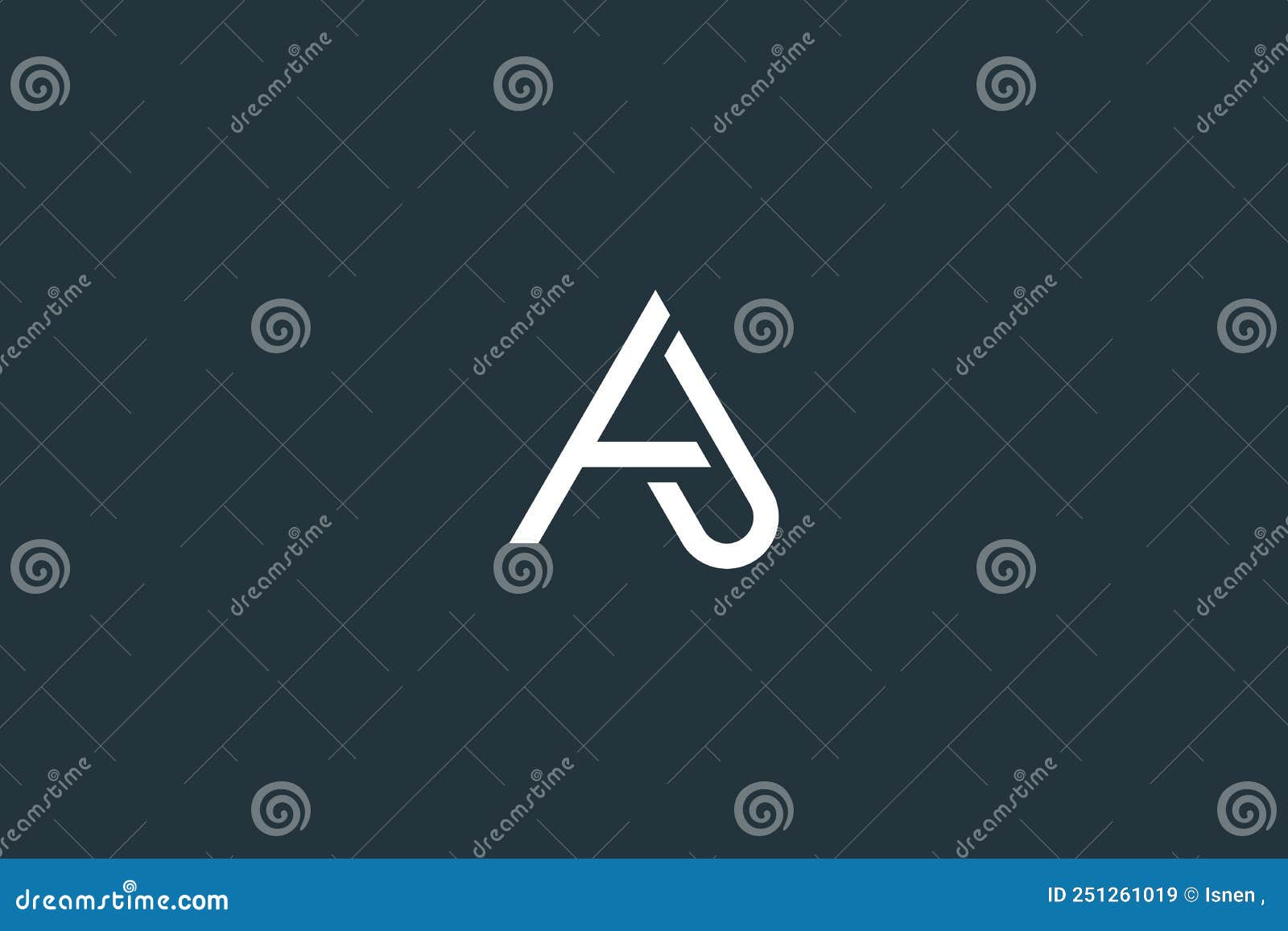 Minimal and Simple Letter AJ Logo Design Vector Stock Vector ...