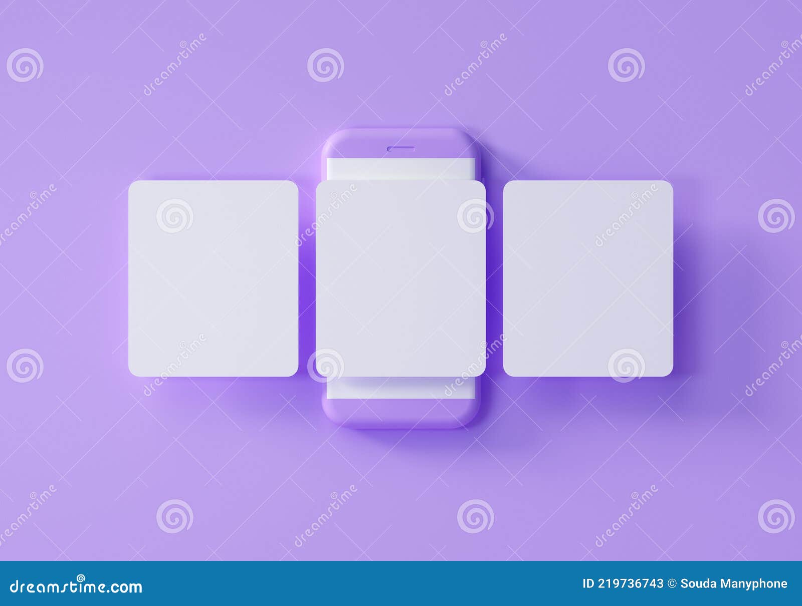 Minimal Social Media Mockup, Smartphone With Interface Carousel And ...