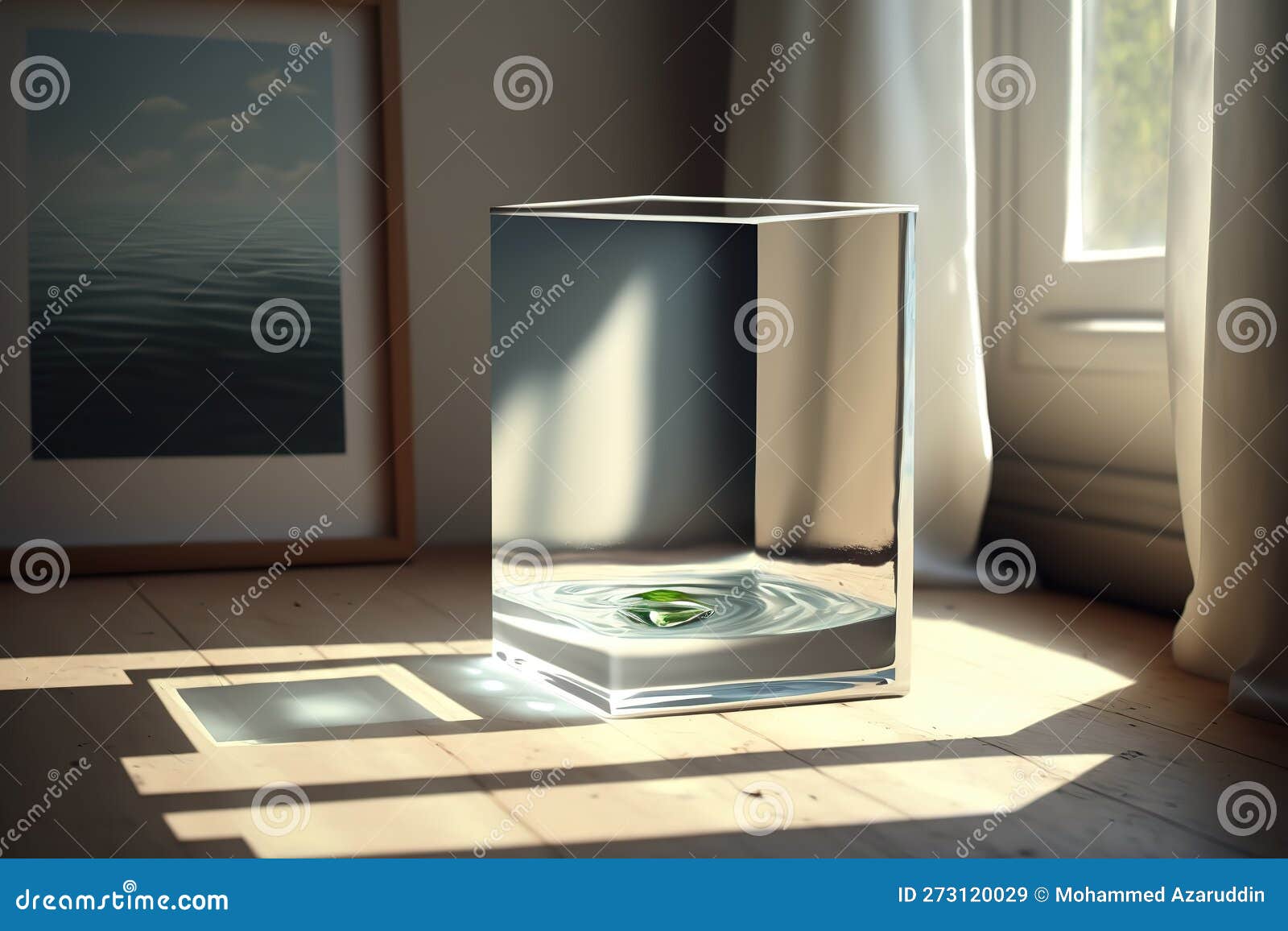 Minimal Space with Natural Light Entering Where There is a Drop of ...