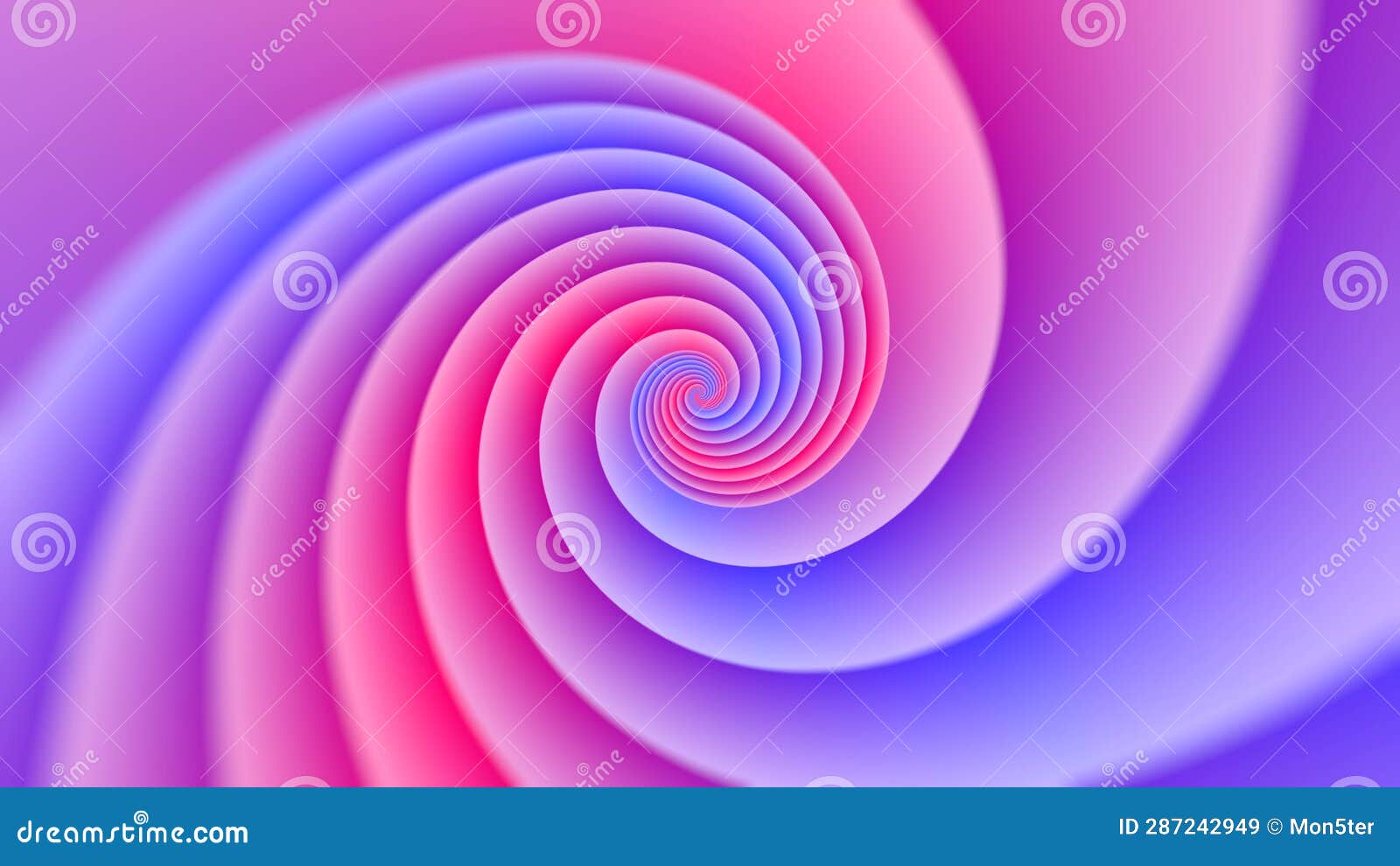 Minimal Blue and Red Spiral in Infinite Rotation. Stock Video - Video ...