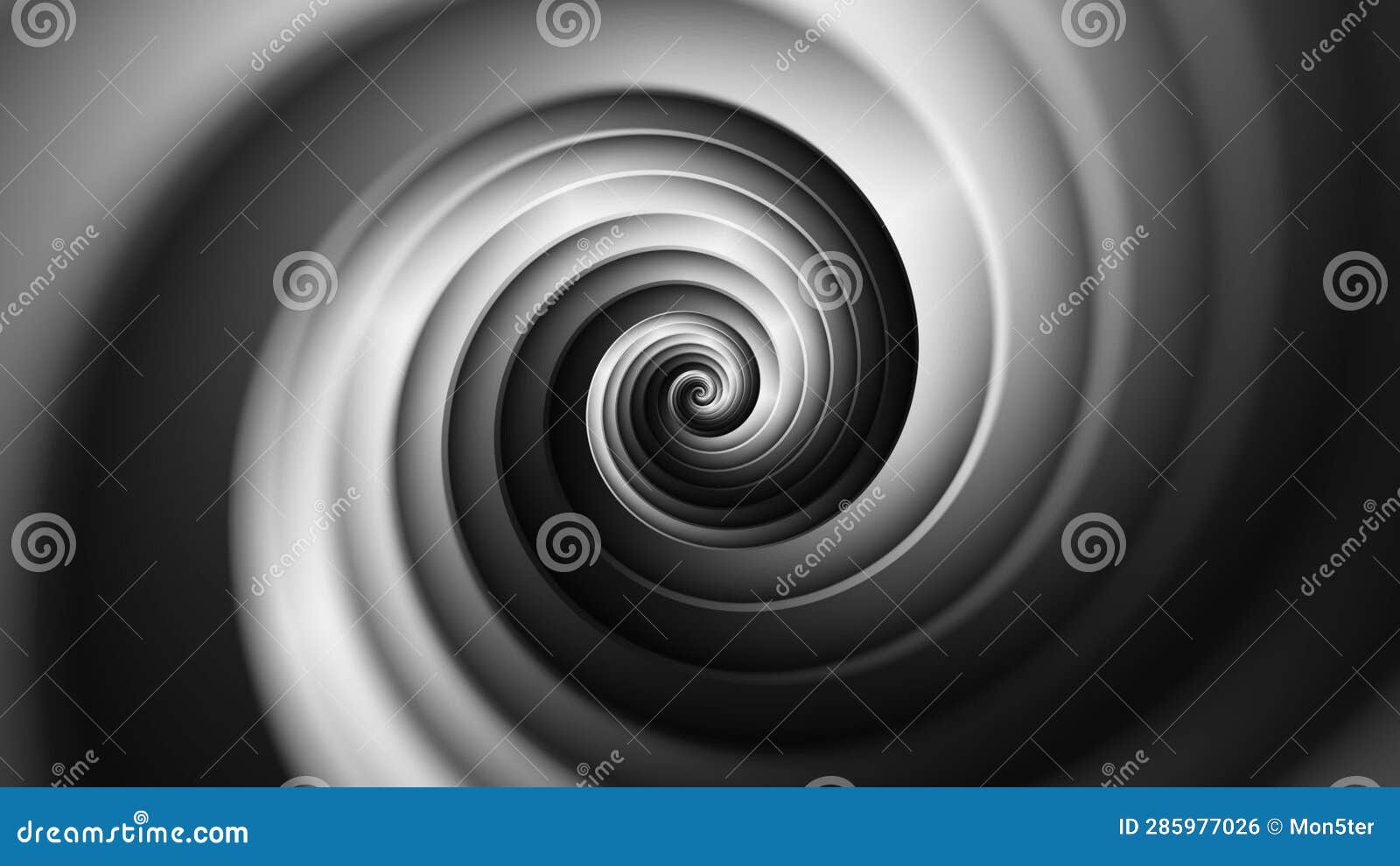 Minimal Metal Spiral in Infinite Rotation. Stock Footage - Video of ...